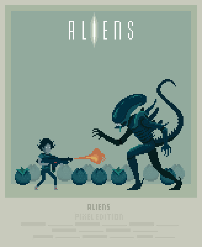 ArtStation - Alien Pixel Posters
