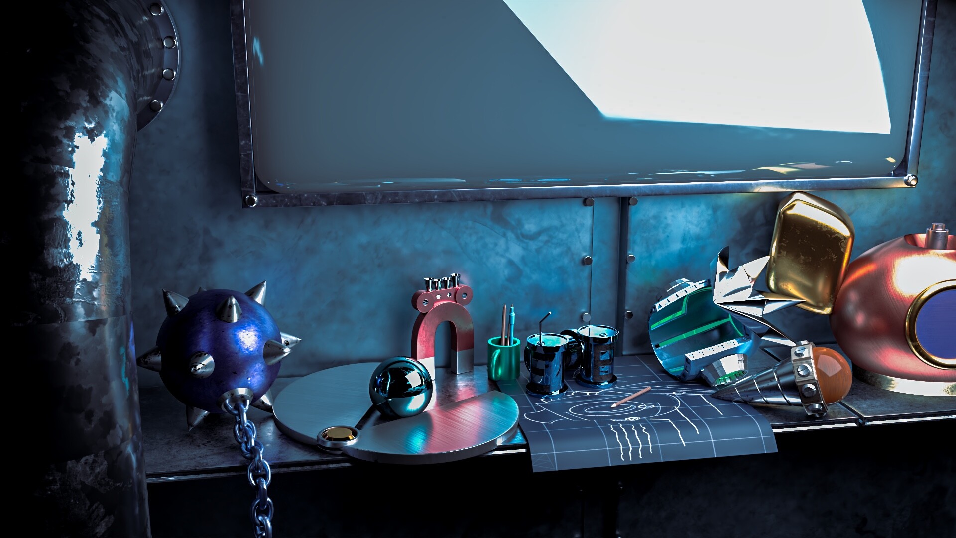 ArtStation - The Inventor’s desk