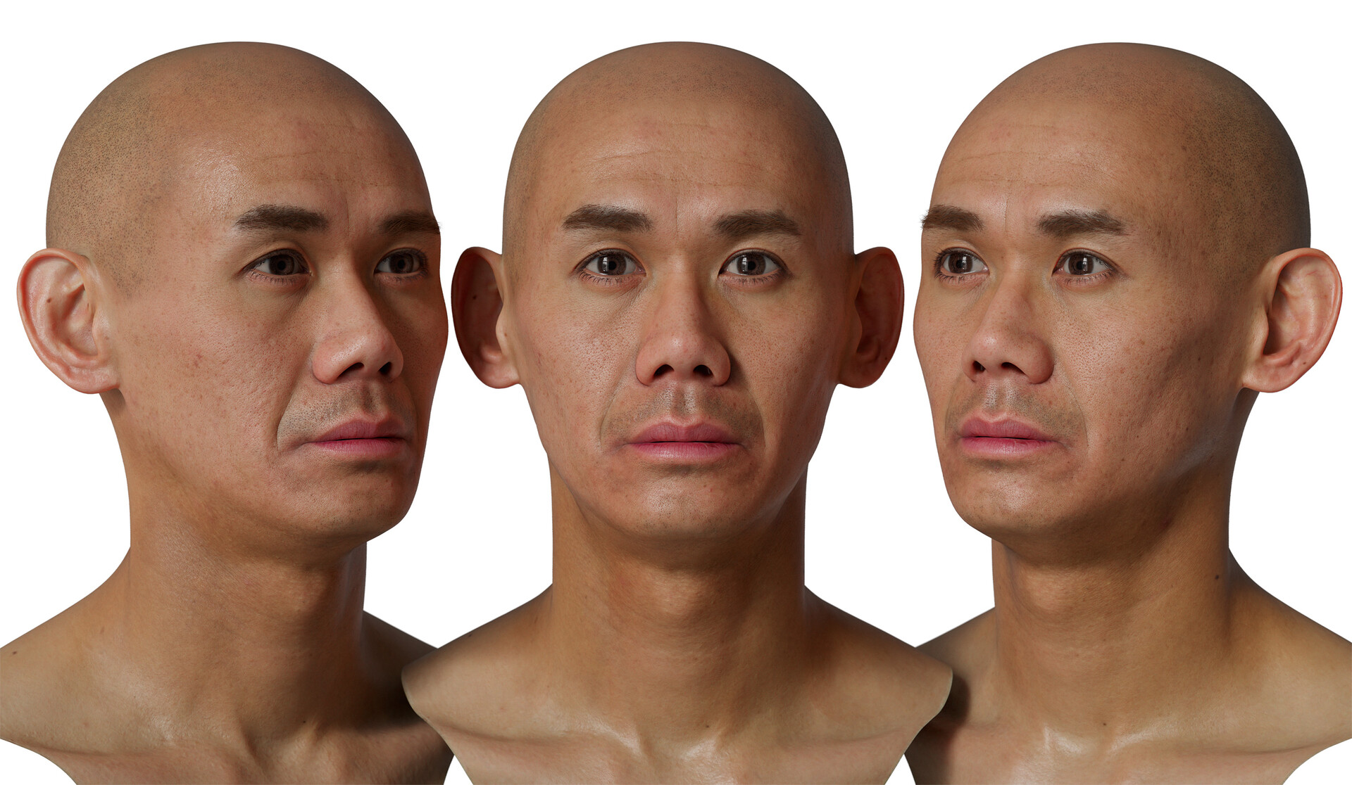 3D Scan Store - 80 x New HD Head Scans