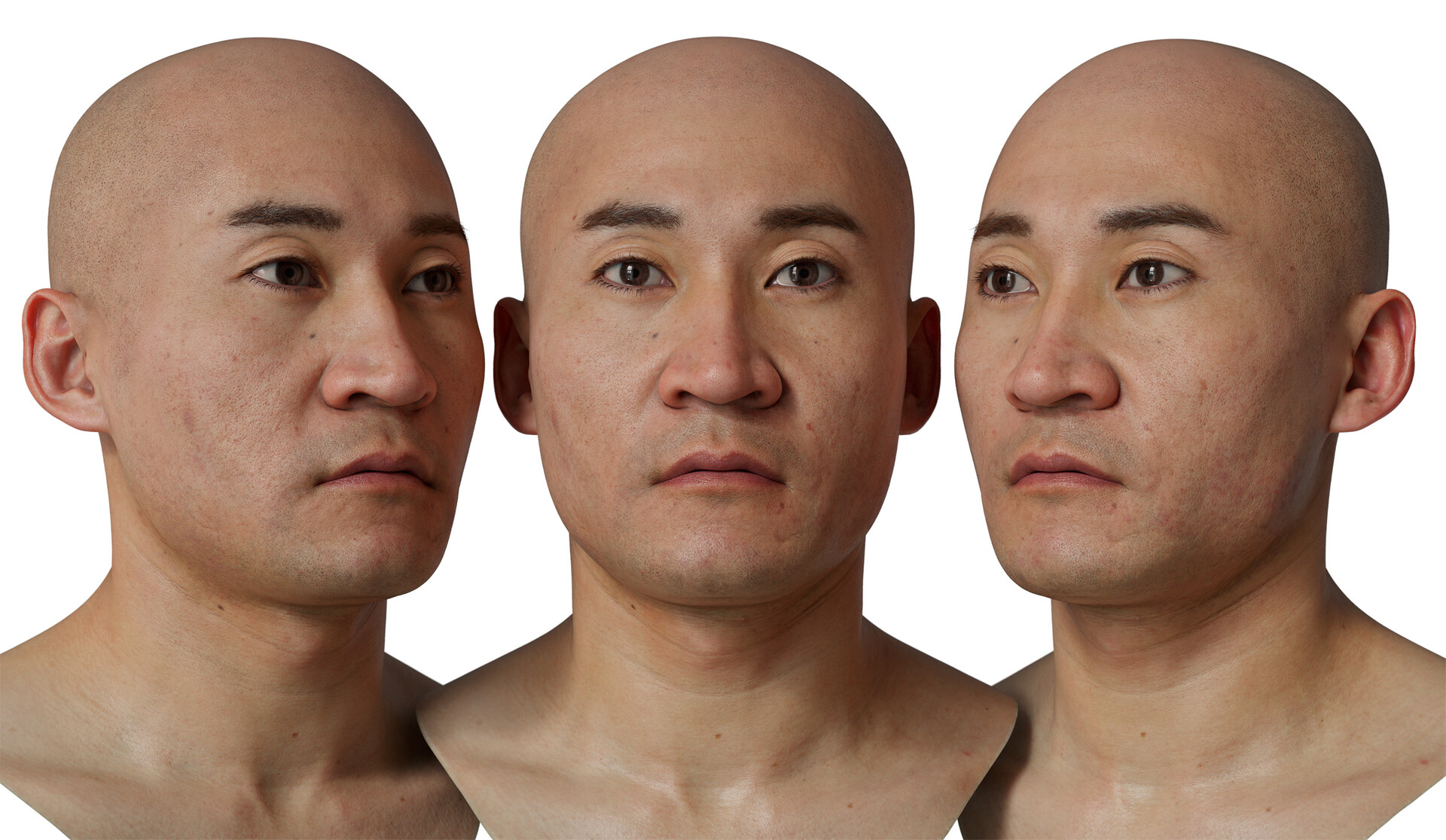 3D Scan Store - 80 x New HD Head Scans