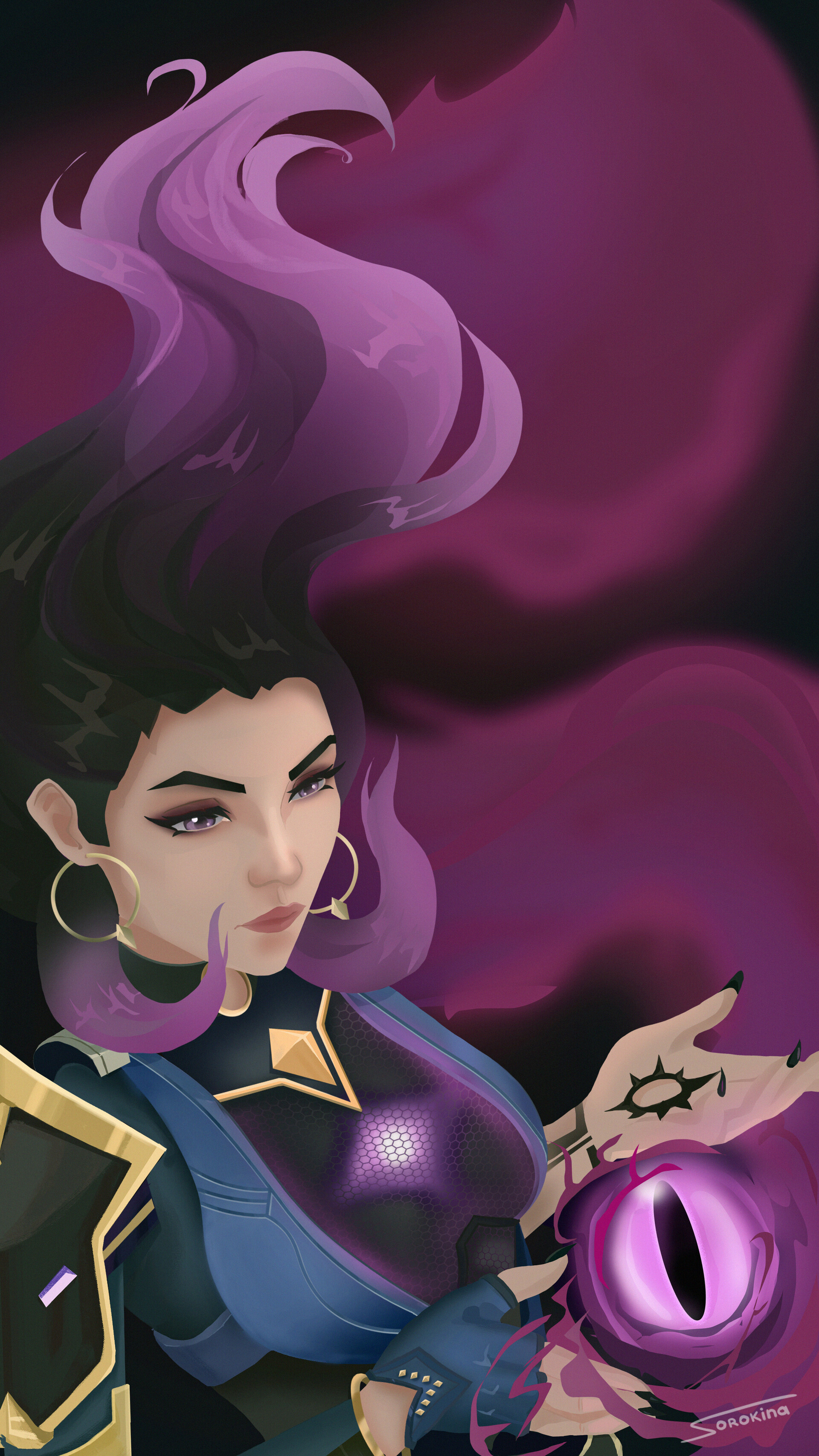 ArtStation - Purple Venom (Reyna VALORANT fanart)