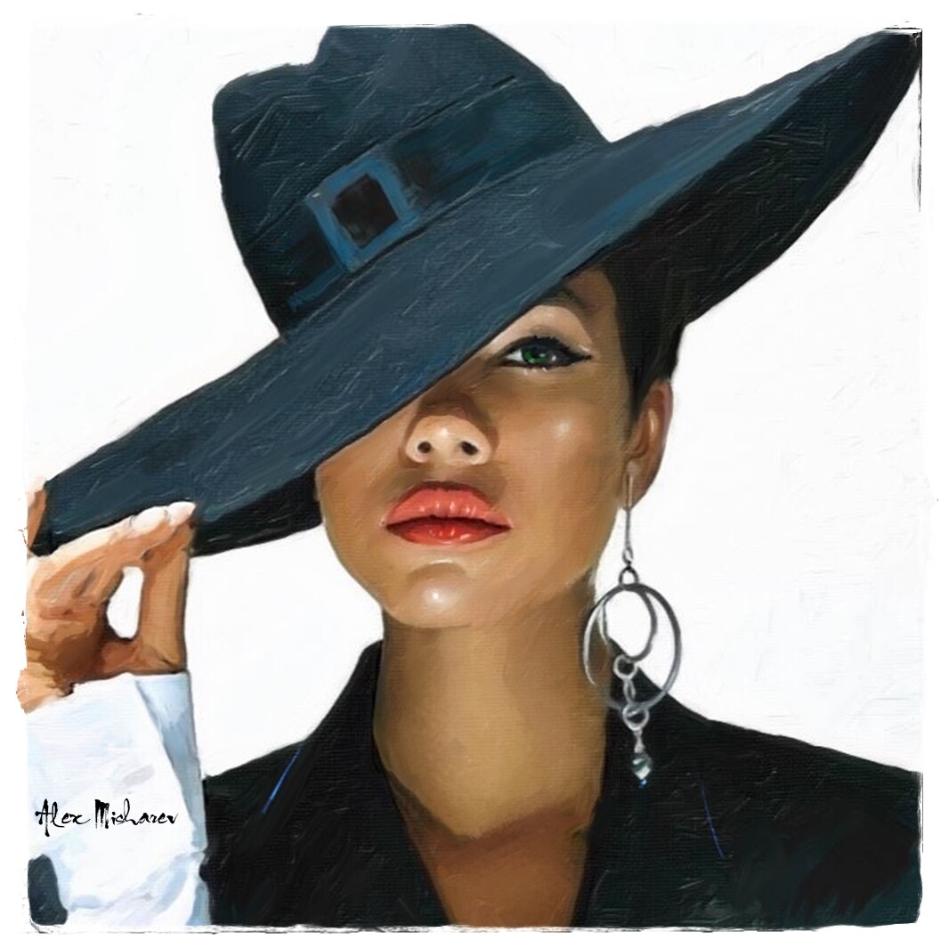 ArtStation - Леди в шляпе