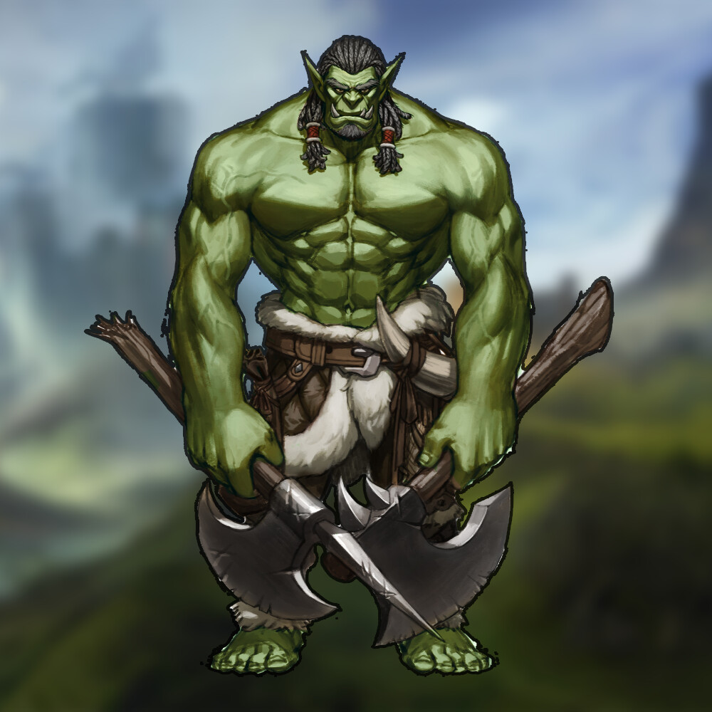 ArtStation - Warrior Orc concept.
