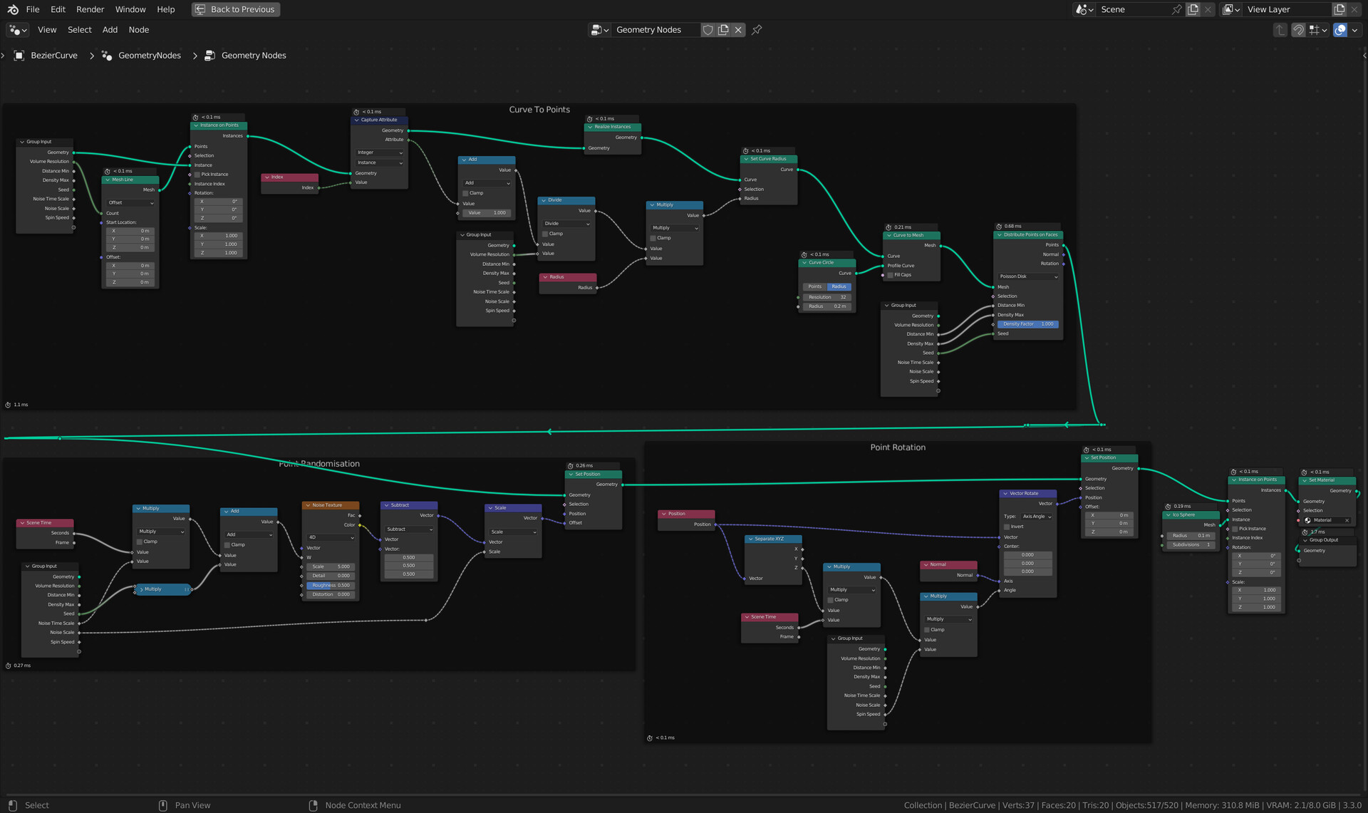 TechnicJelle - Whizzy Points Along Curve
