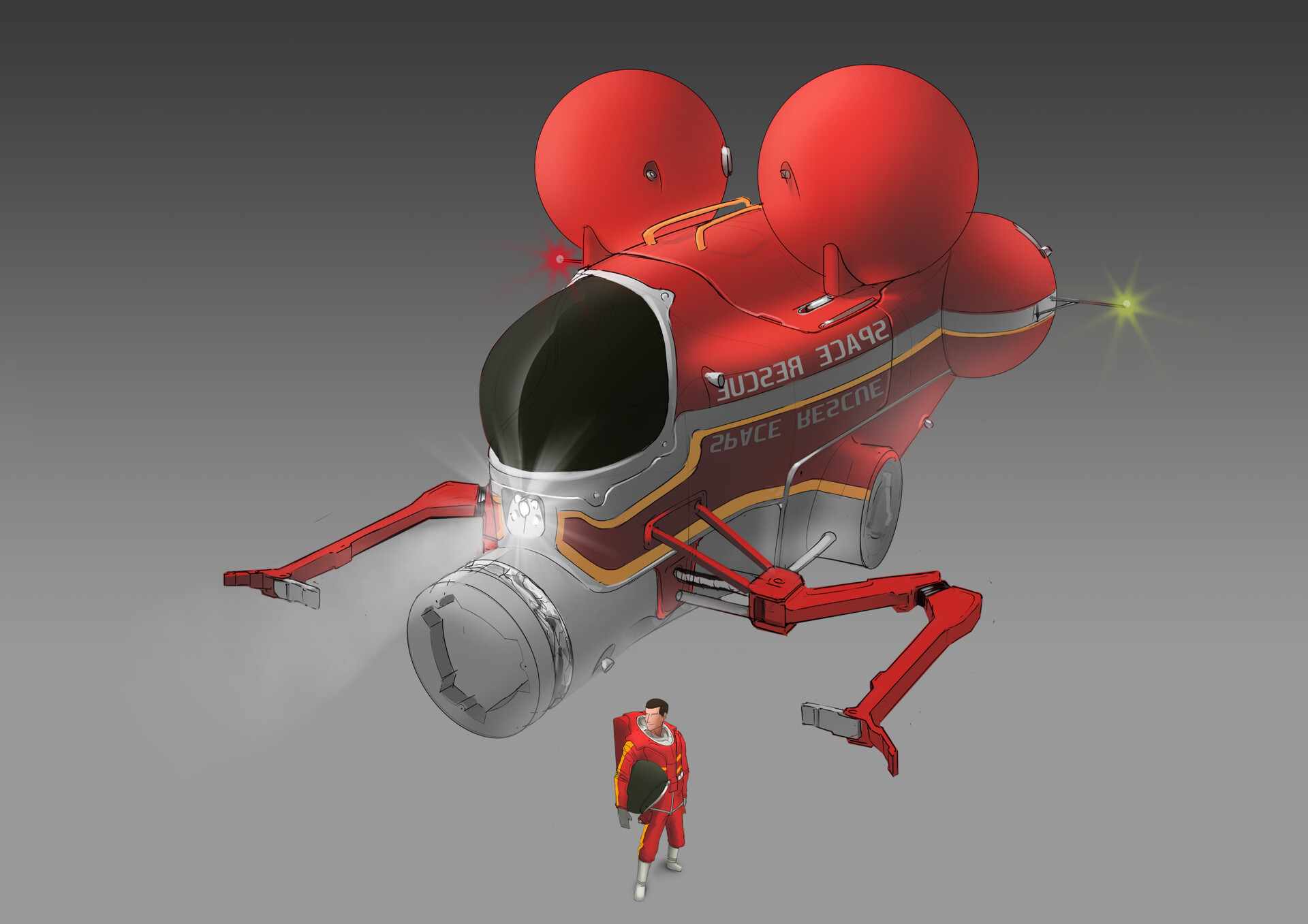 ArtStation - Space Rescue Ship