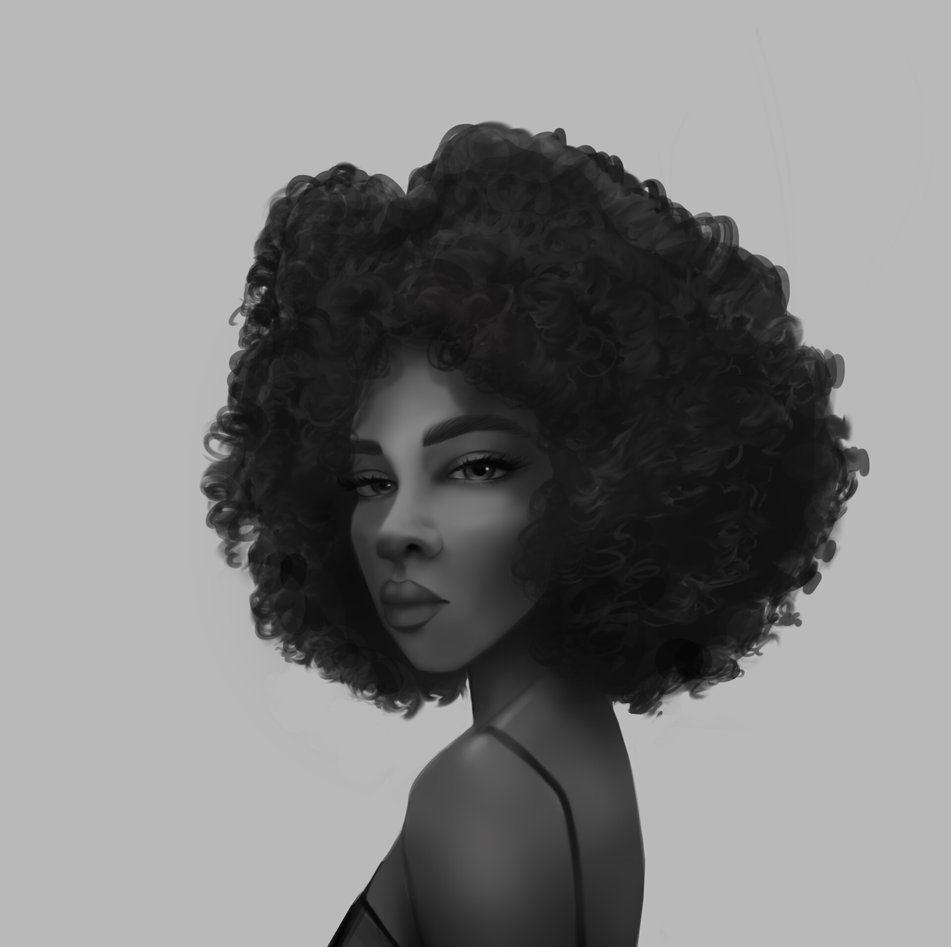 ArtStation - SZA portrait study