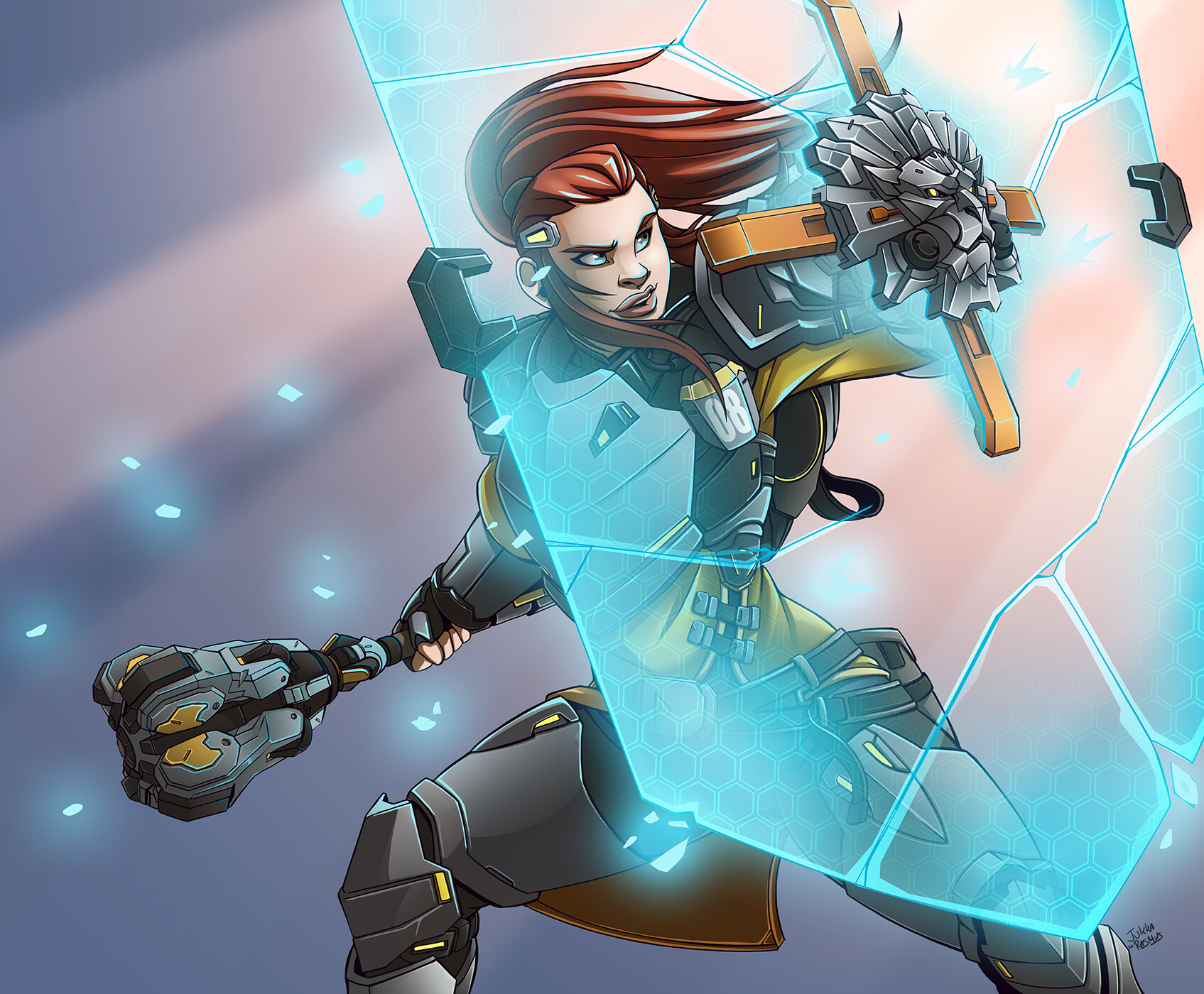 how to draw brigitte overwatch