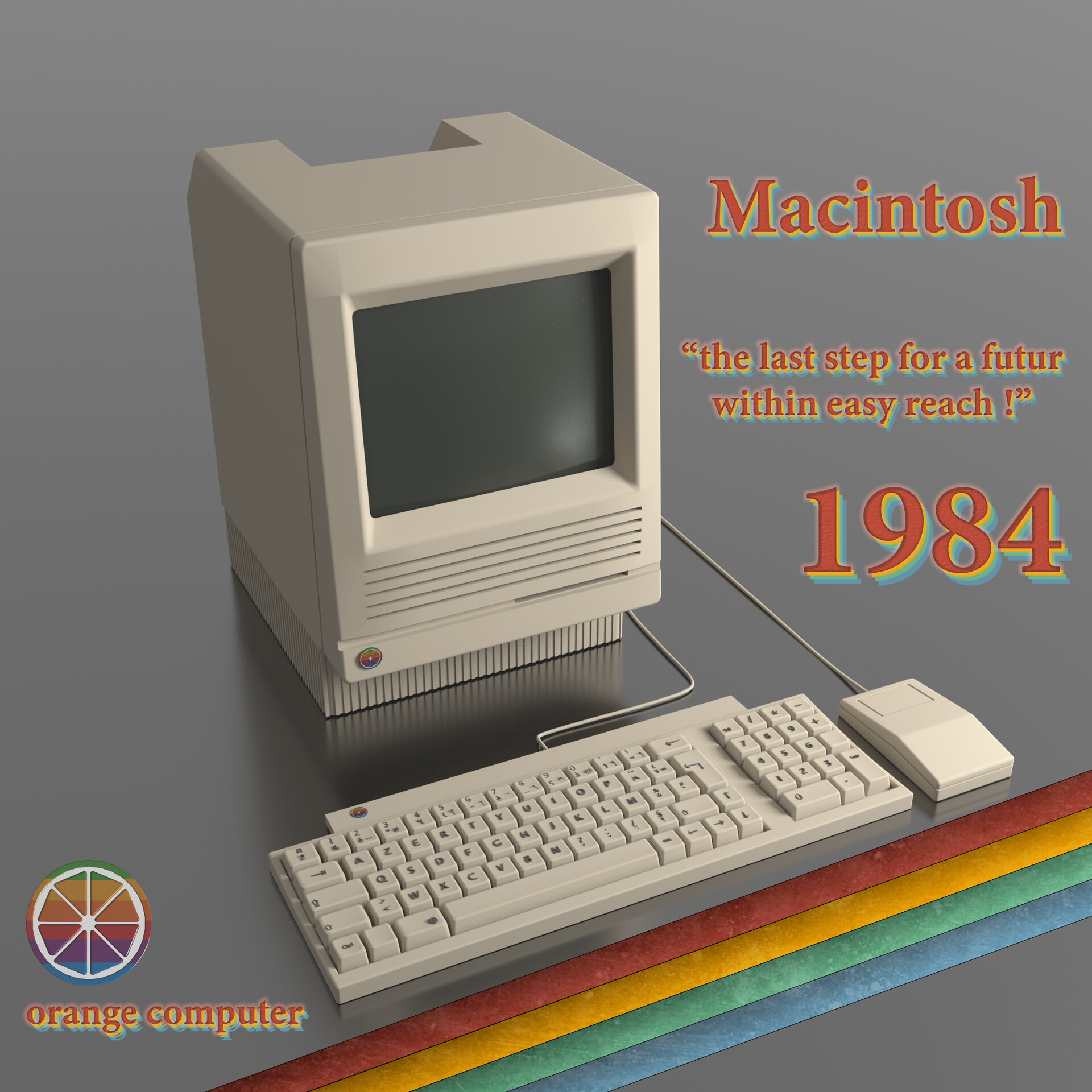 ArtStation - Vintage Macintosh