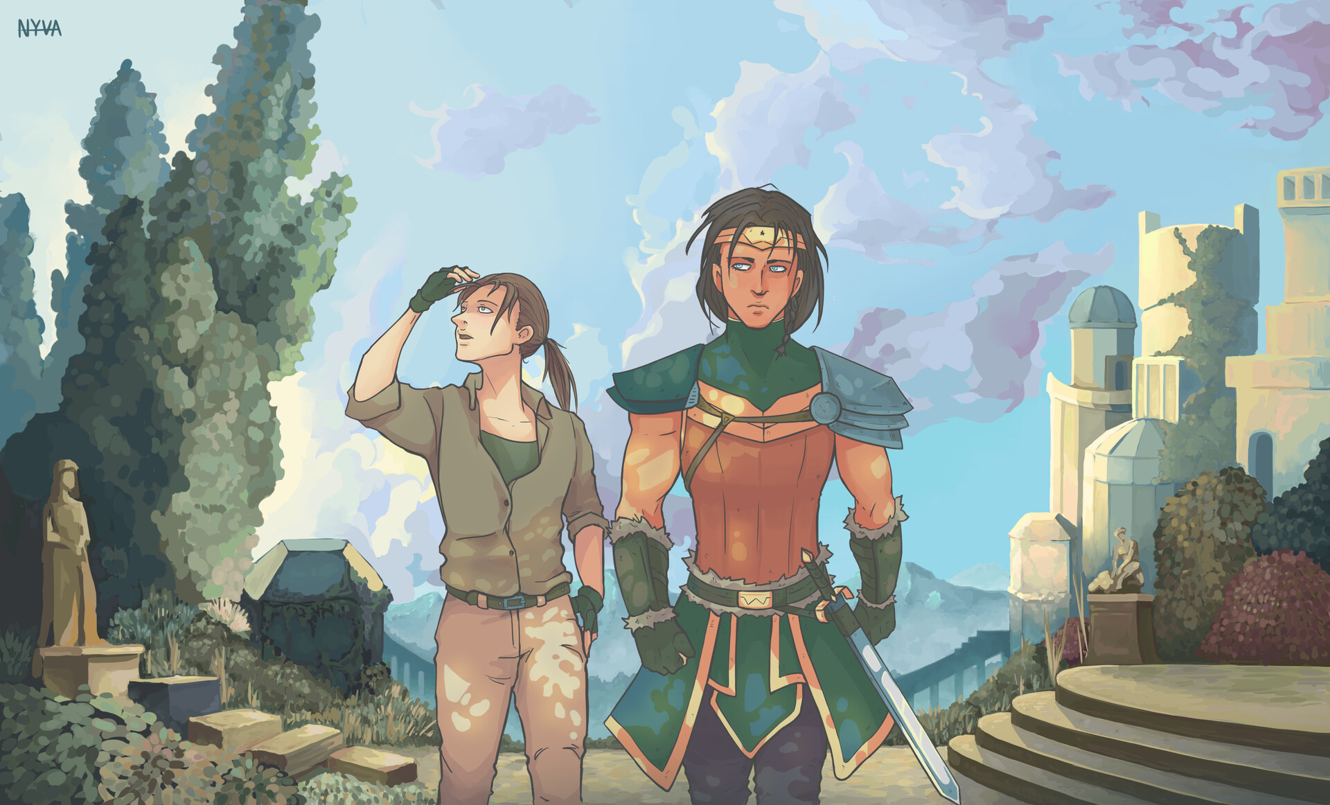 ArtStation - Lara Croft & Wonder Woman