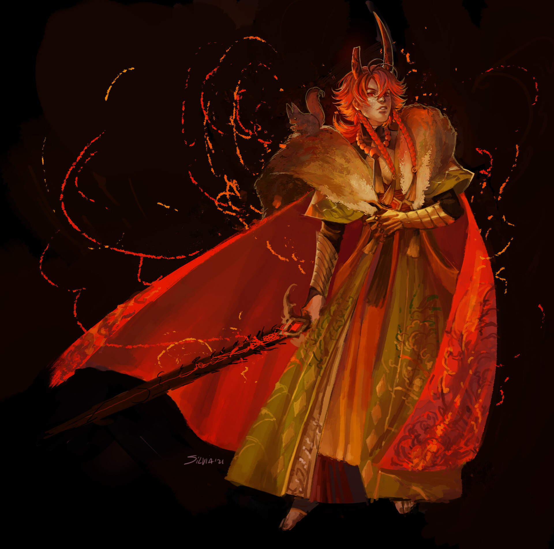 ArtStation - Huo Mian splash art