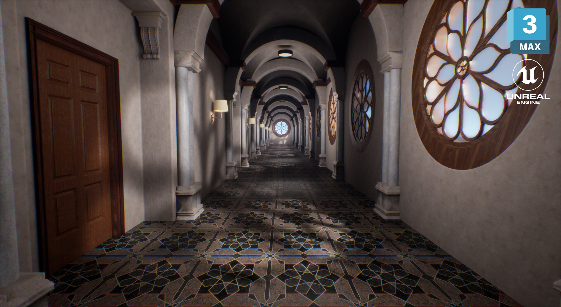 ArtStation - Gothic Hallway