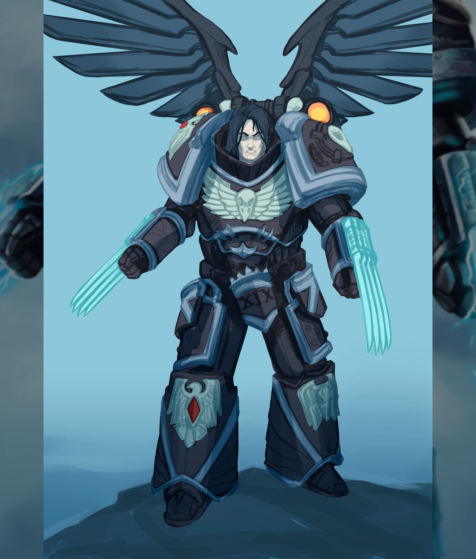 Vitaly Perevoshikov - Corvus Corax. Warhammer 40k. FanArt.