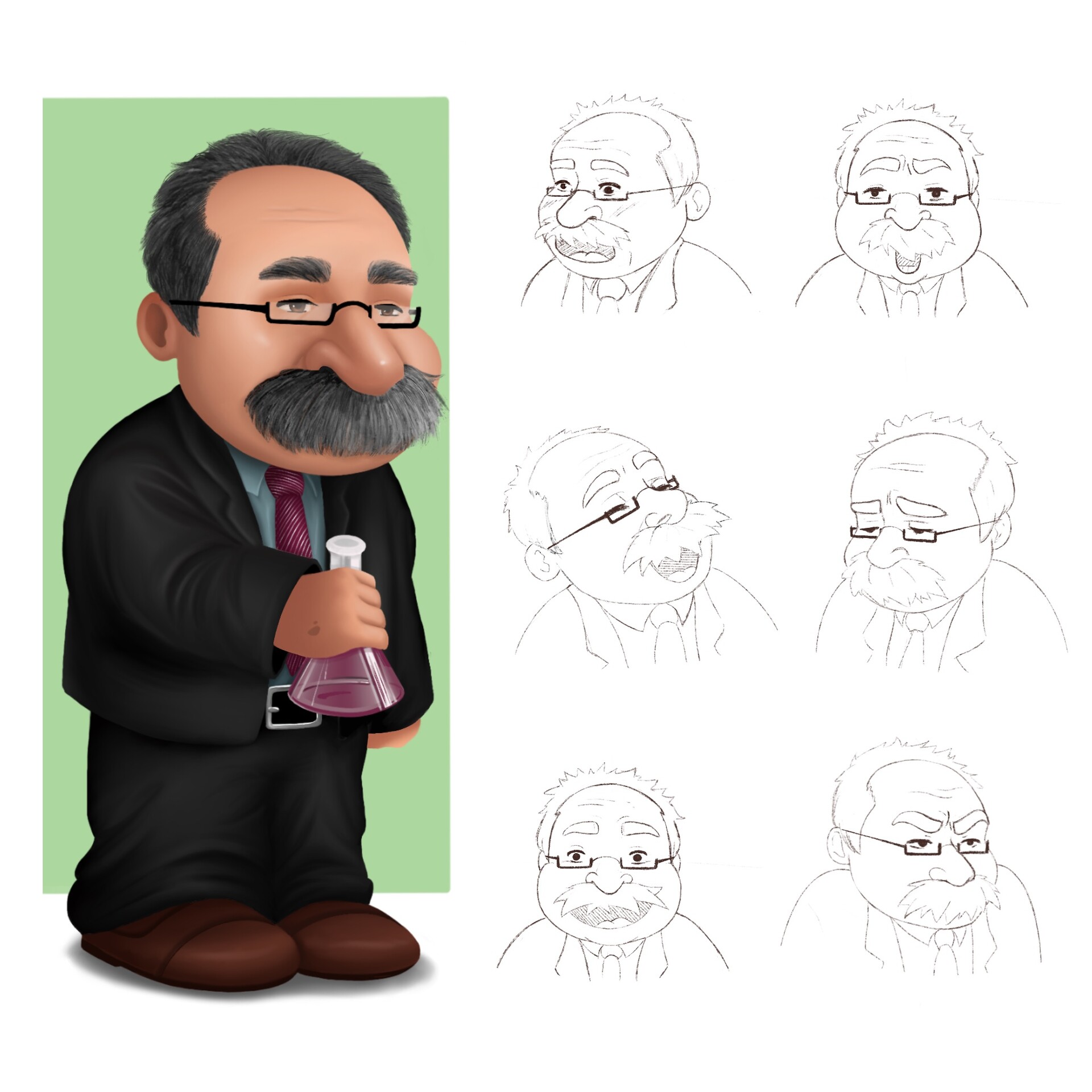 Inara Qerushi - Character design - Science professor