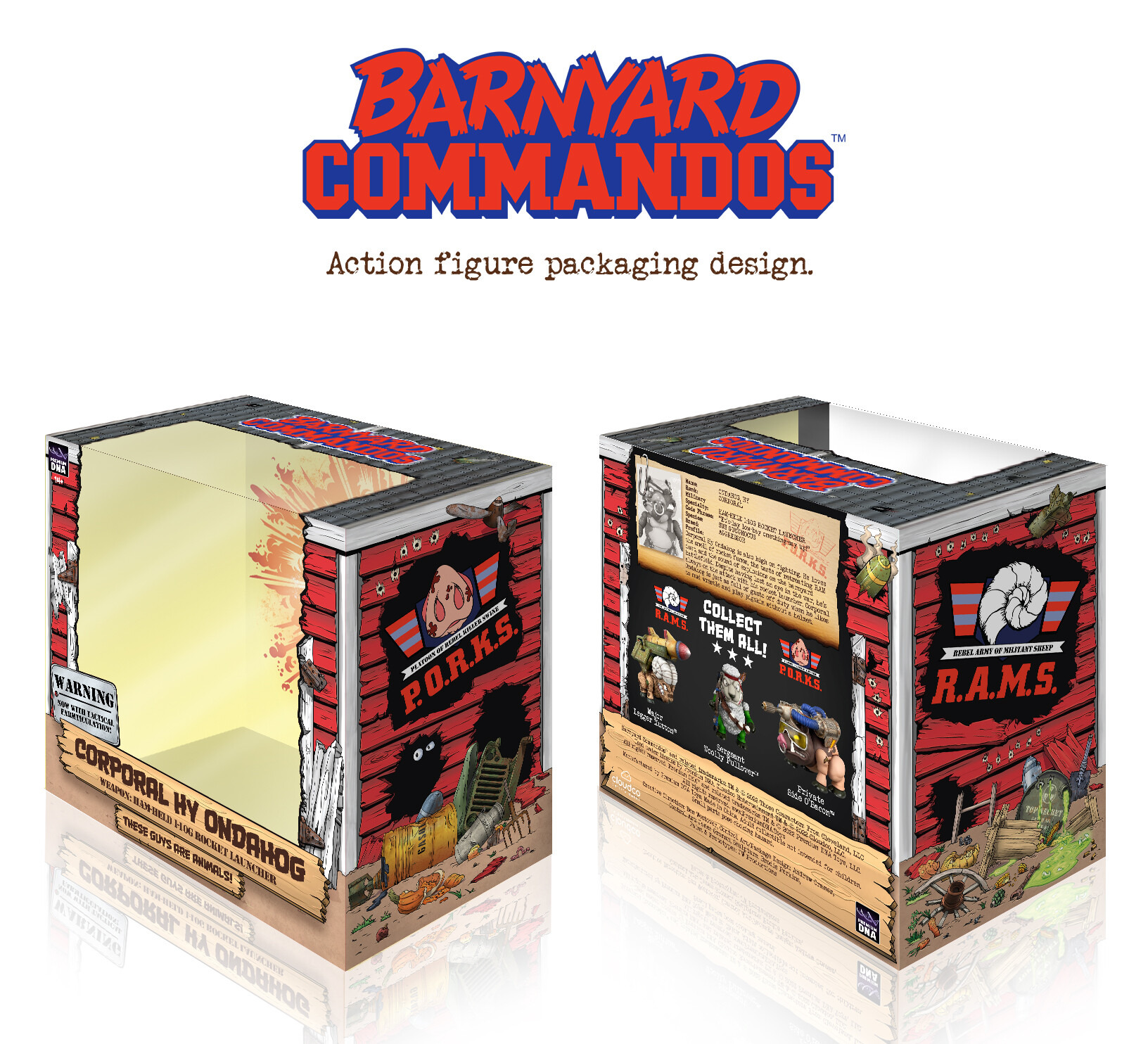 ArtStation - Barnyard Commandos Package Design