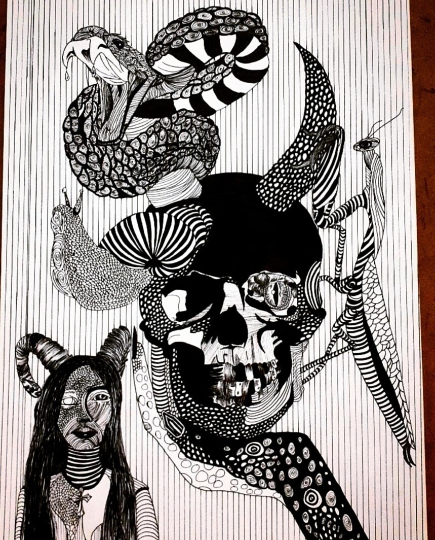 ArtStation - Skull composition design