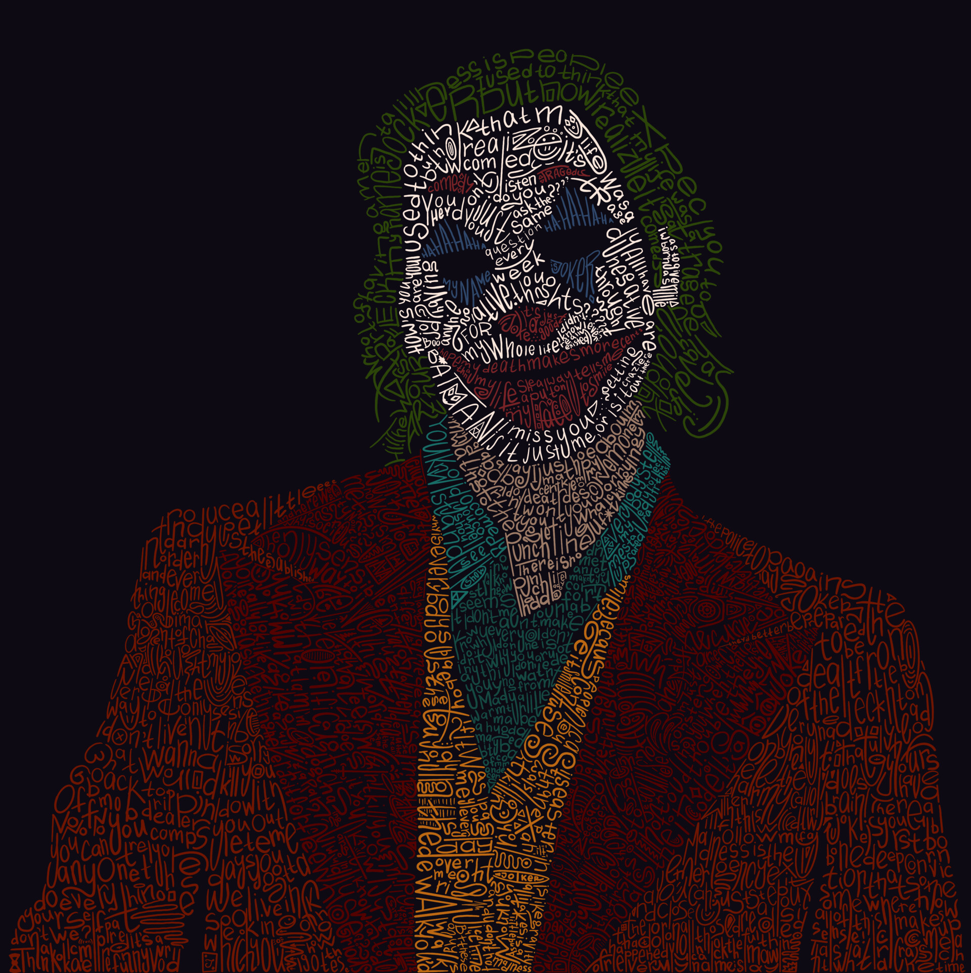 ArtStation - The Joker as depicted from his popular sayings