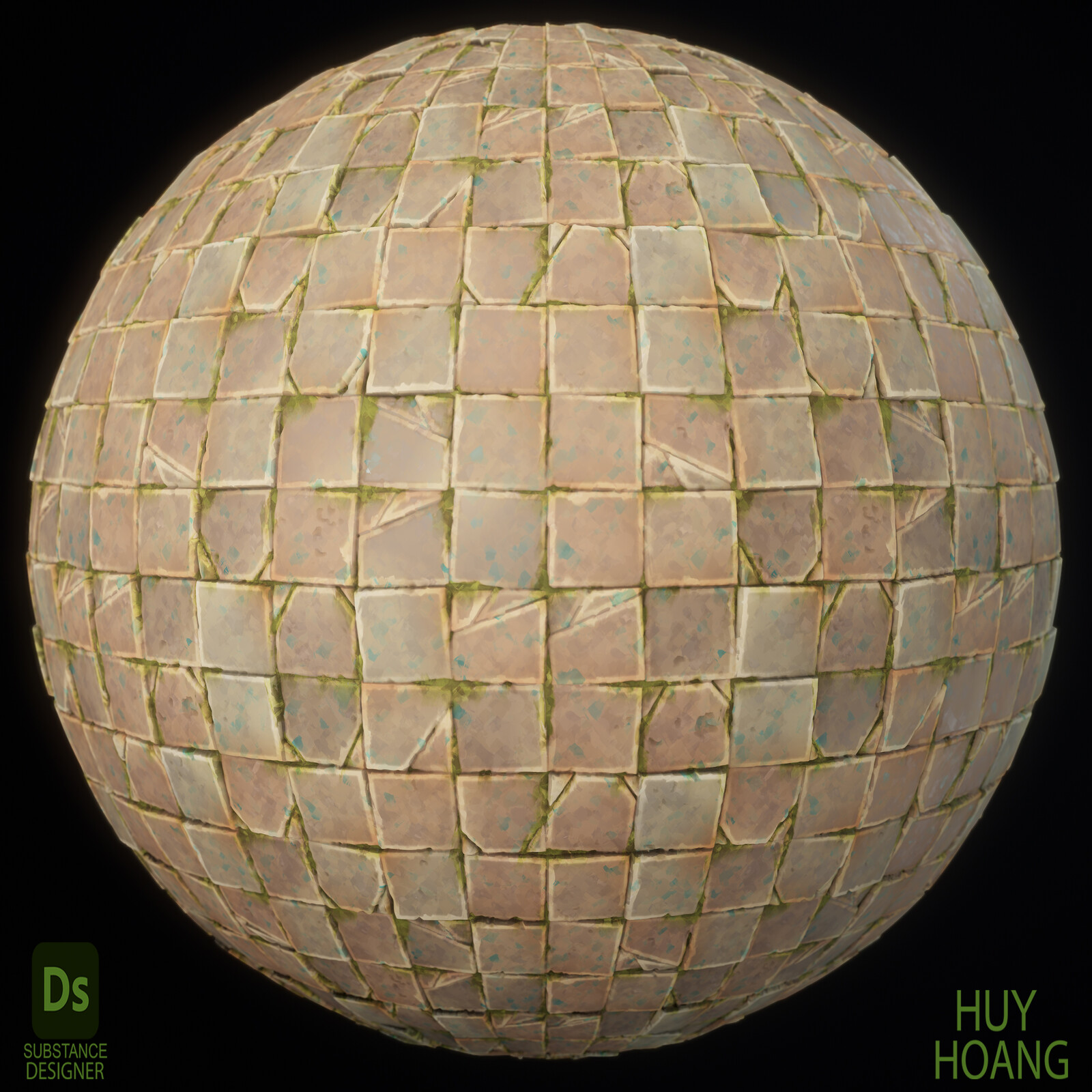 Huy Hoang - Stylized concrete tile