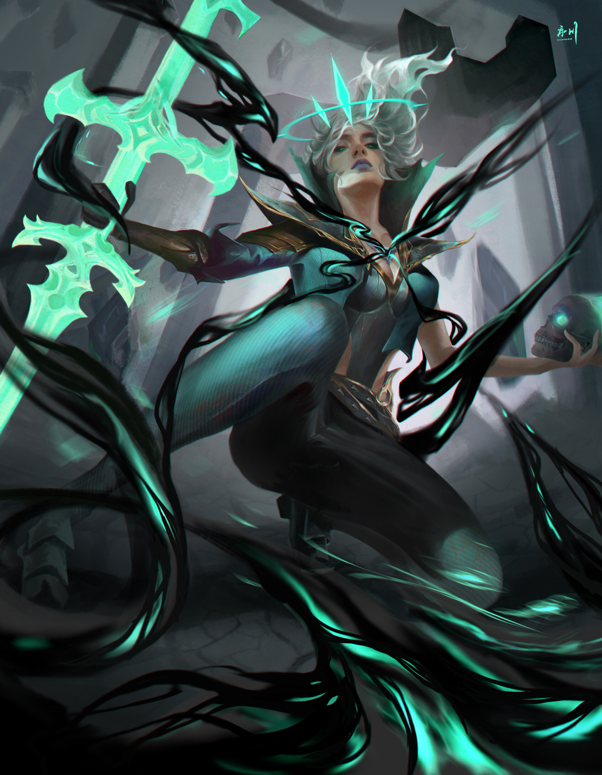 ArtStation - 英雄联盟同人——女版viego