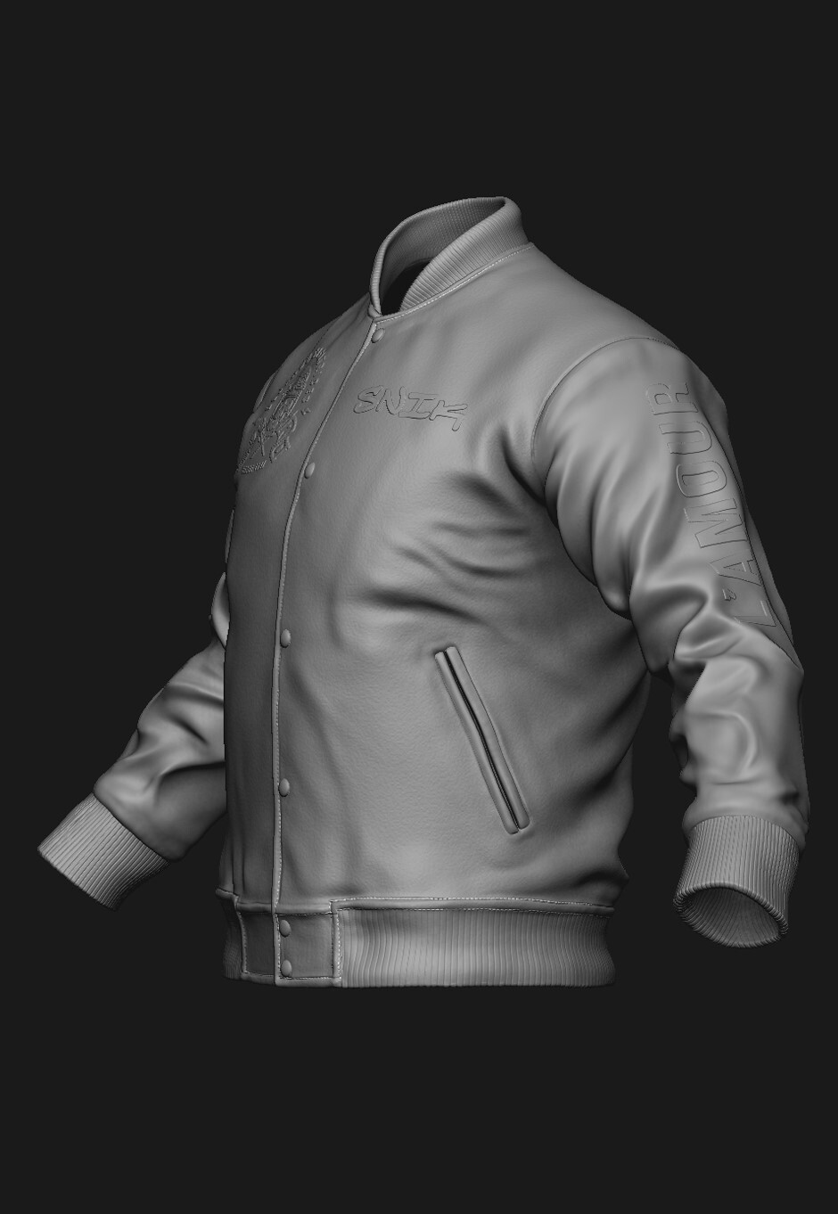 ArtStation - Bomber Jacket - Customized for myself.