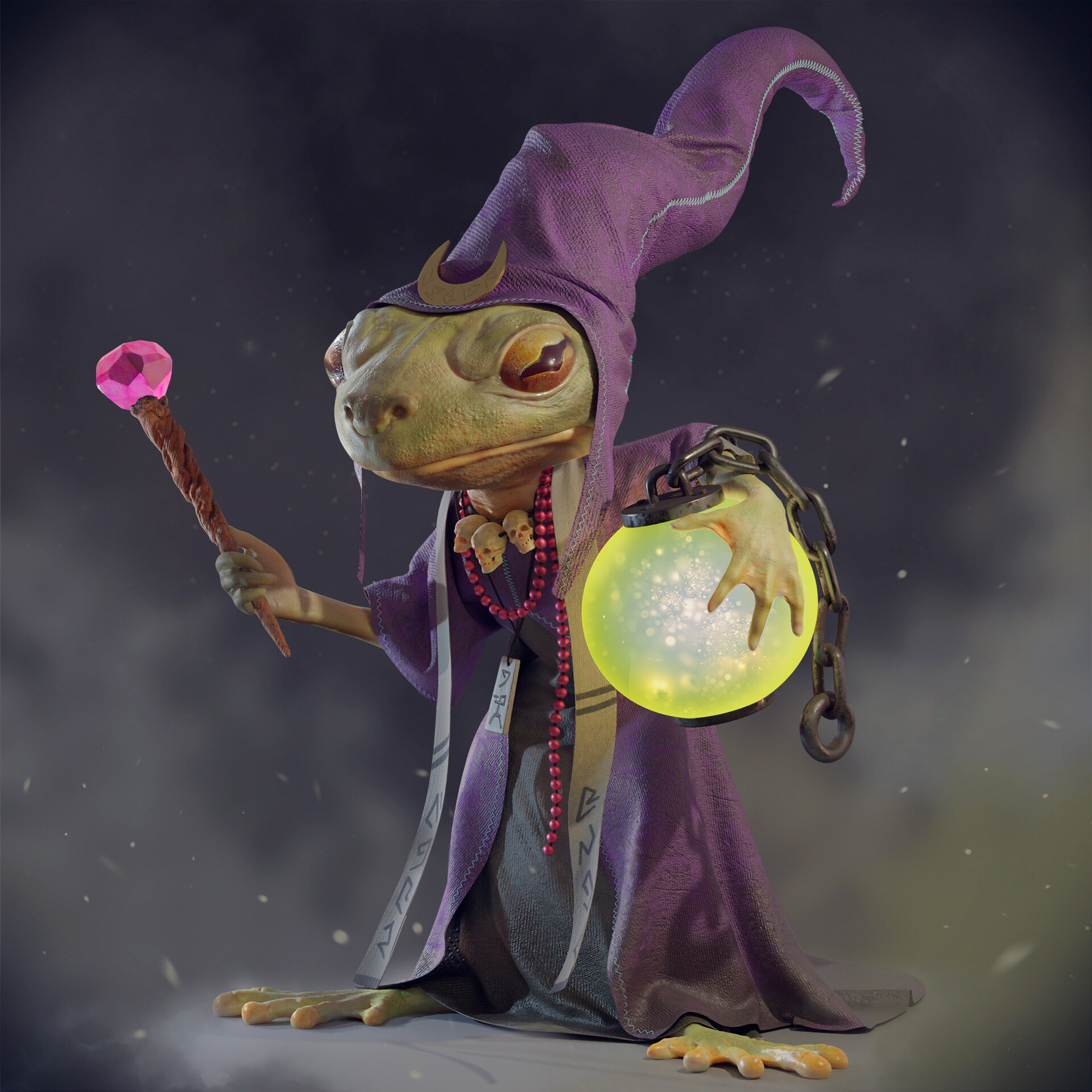 ArtStation - Frog Necromancer