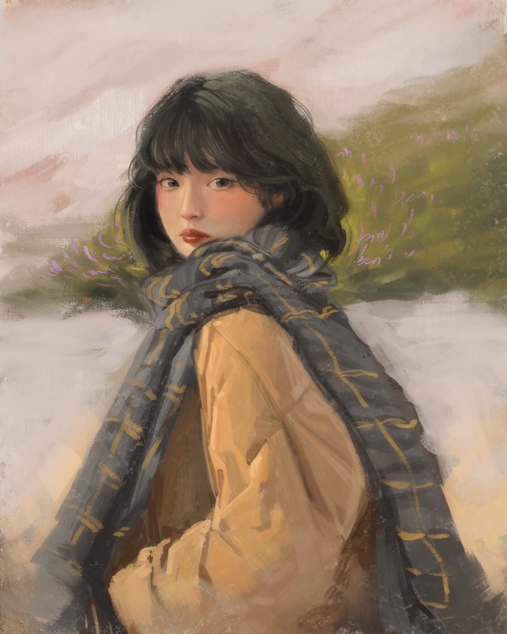ArtStation - Scarf Girl
