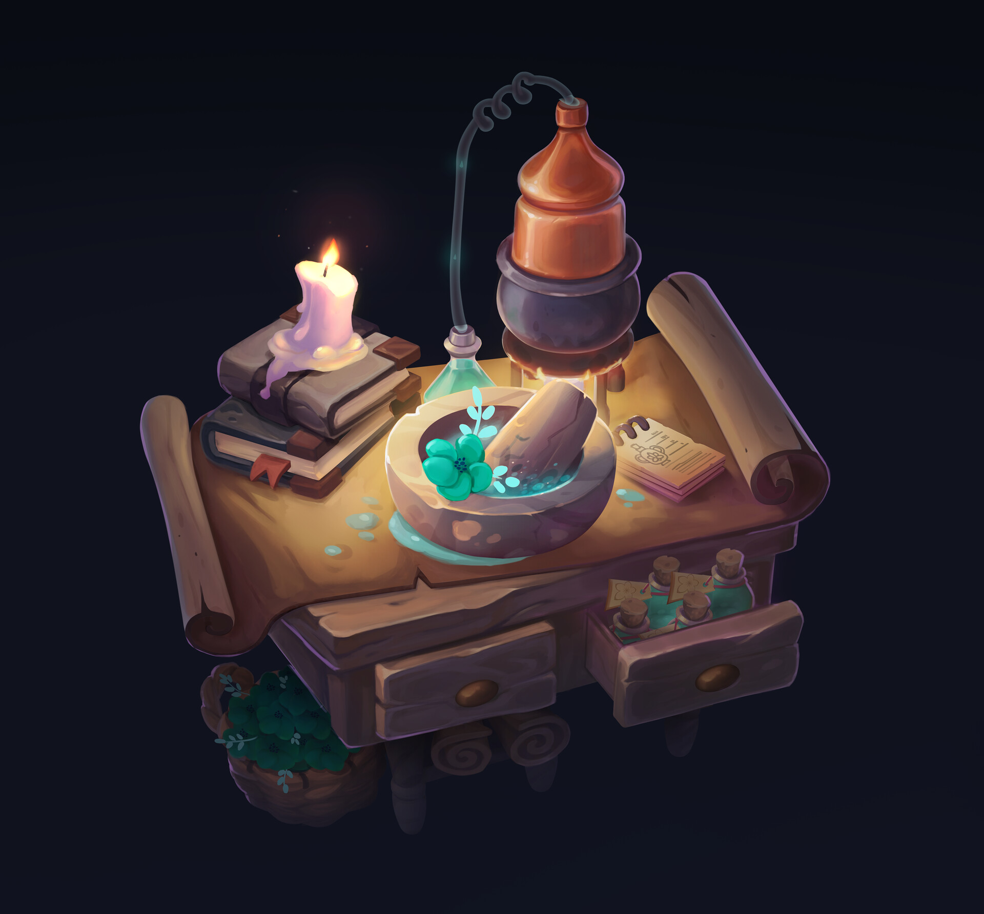 ArtStation - Alchemist table