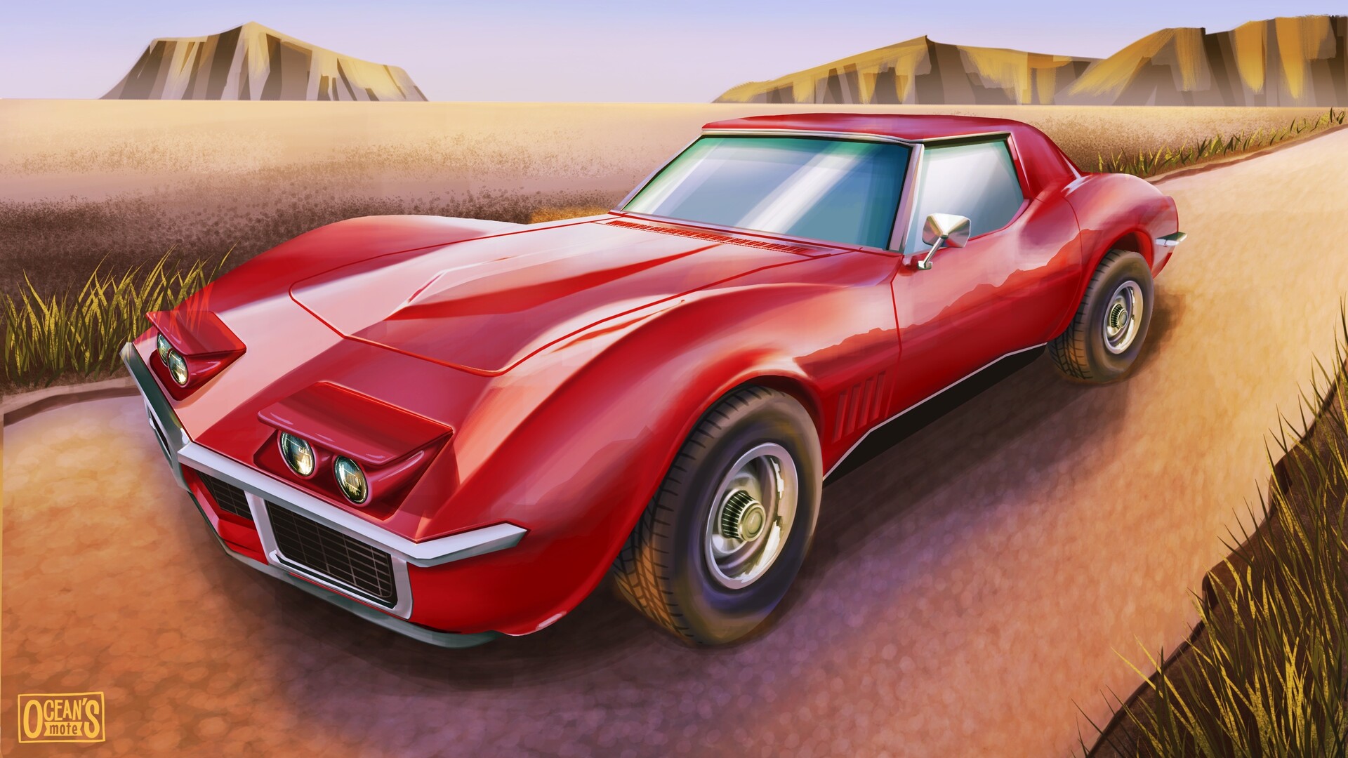 ArtStation - Visual development - racing car