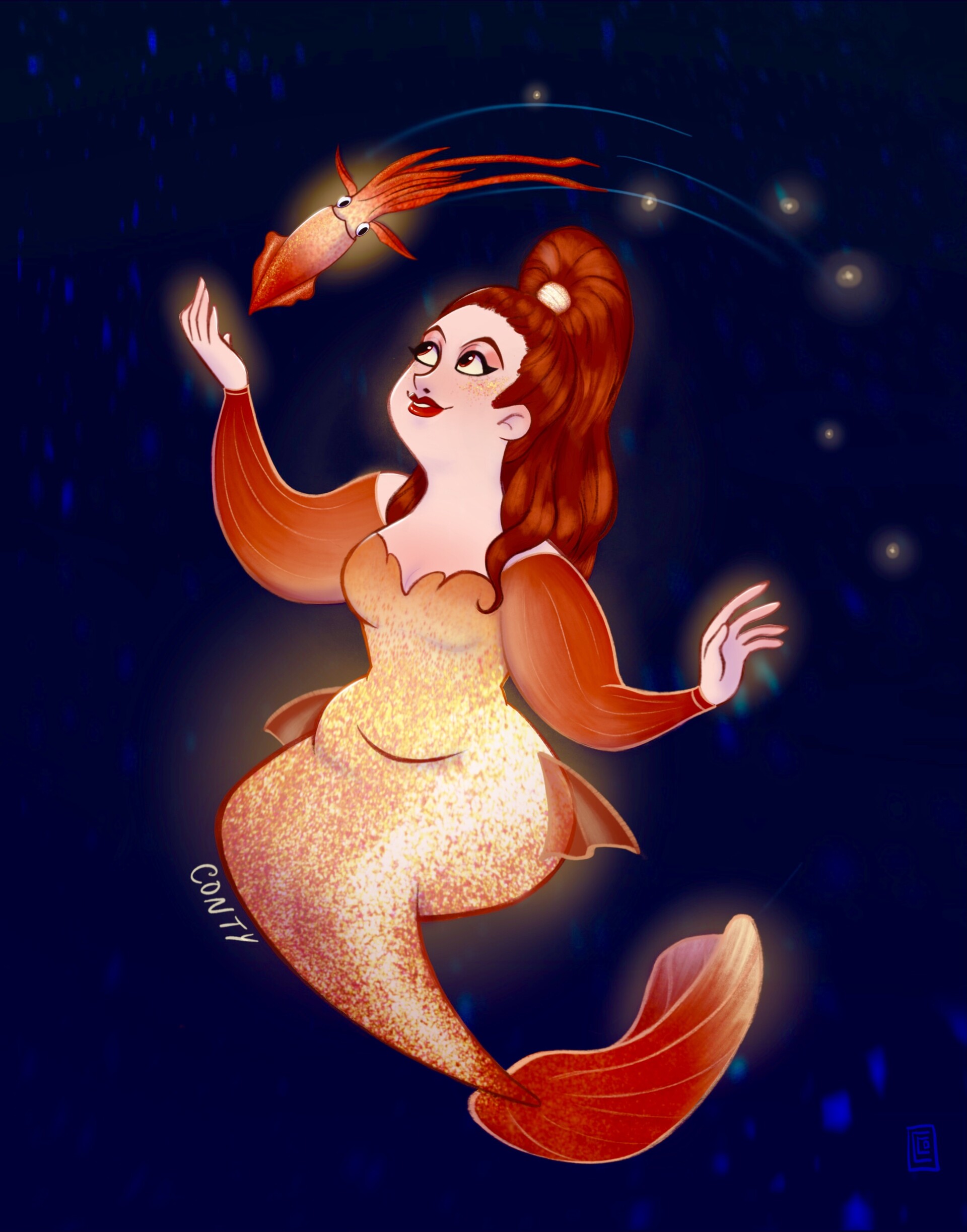 ArtStation - Squid Mermaid Artwork