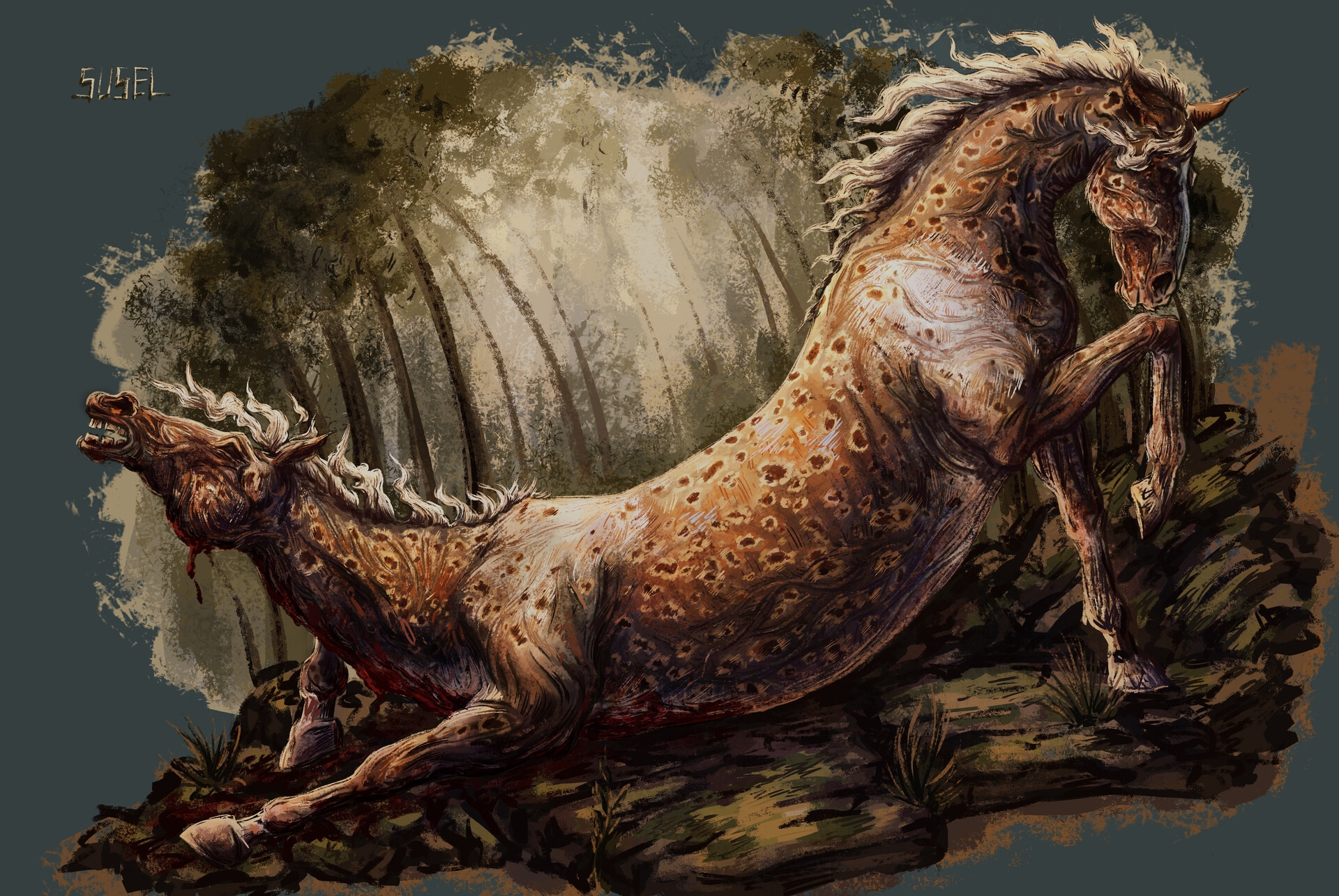 ArtStation - Double Horse