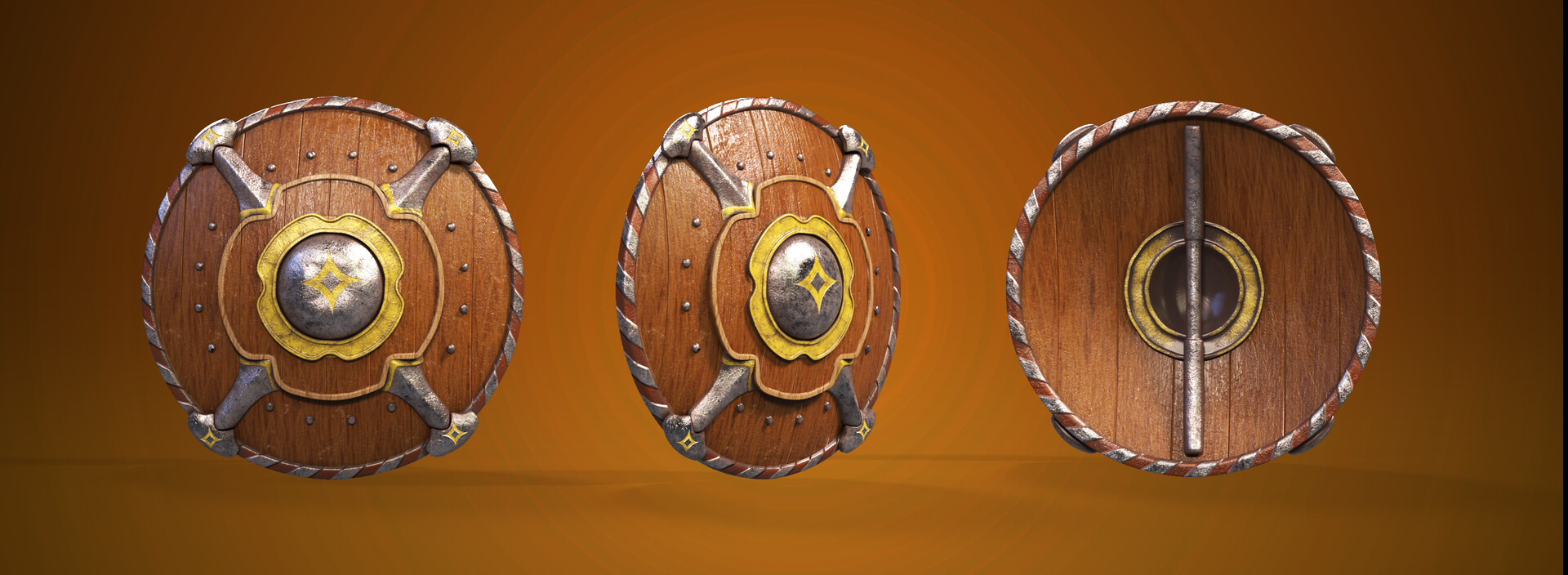 ArtStation - Medieval shield Modeling & Texturing