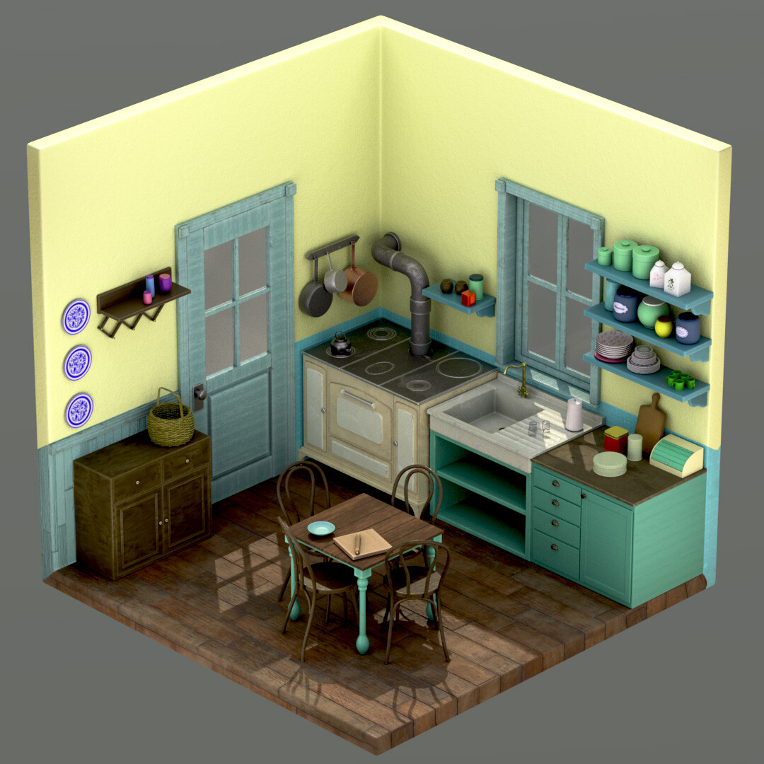 ArtStation - A Village Kitchen