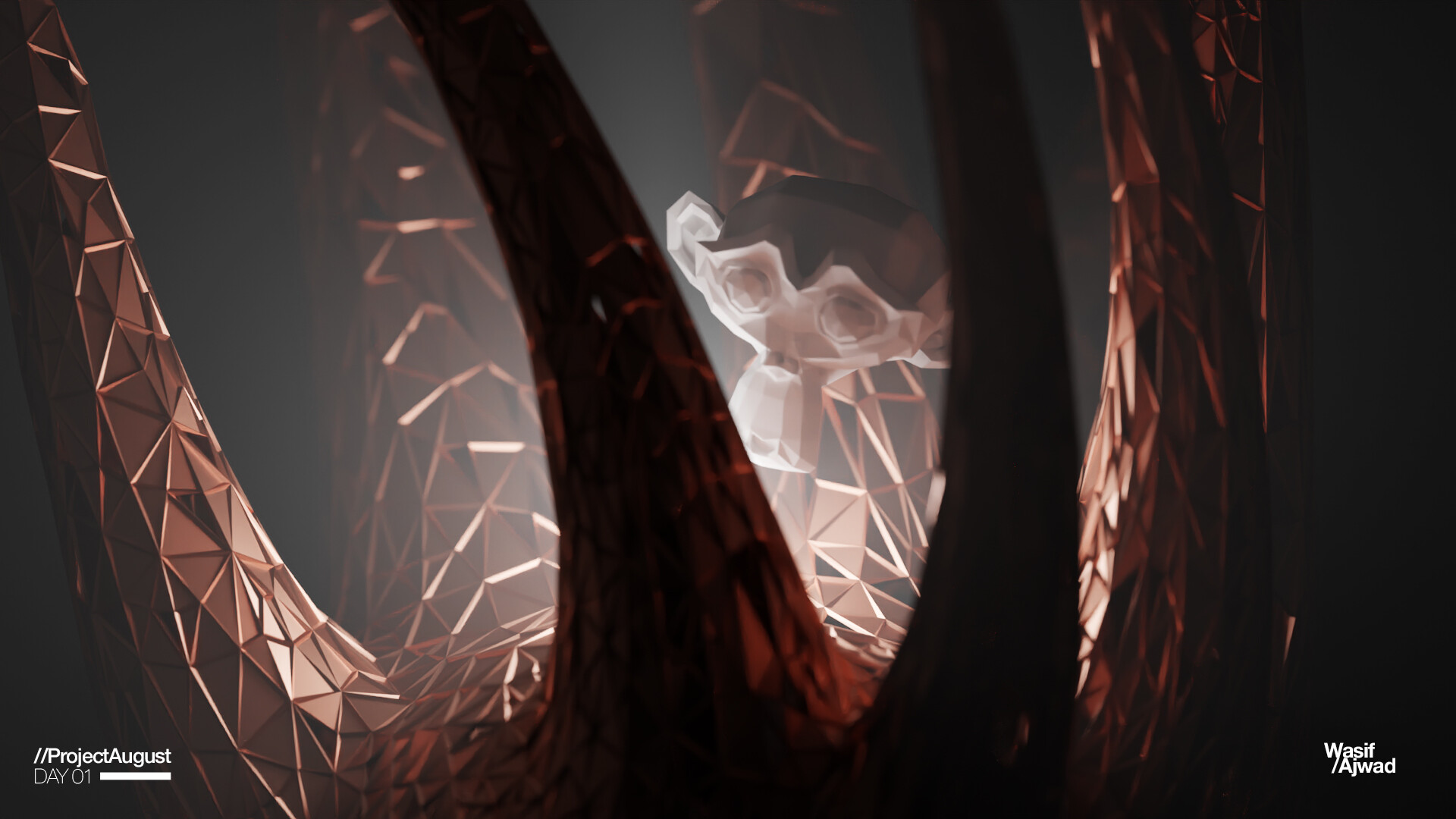 ArtStation - Abstract Wireframe Study 02