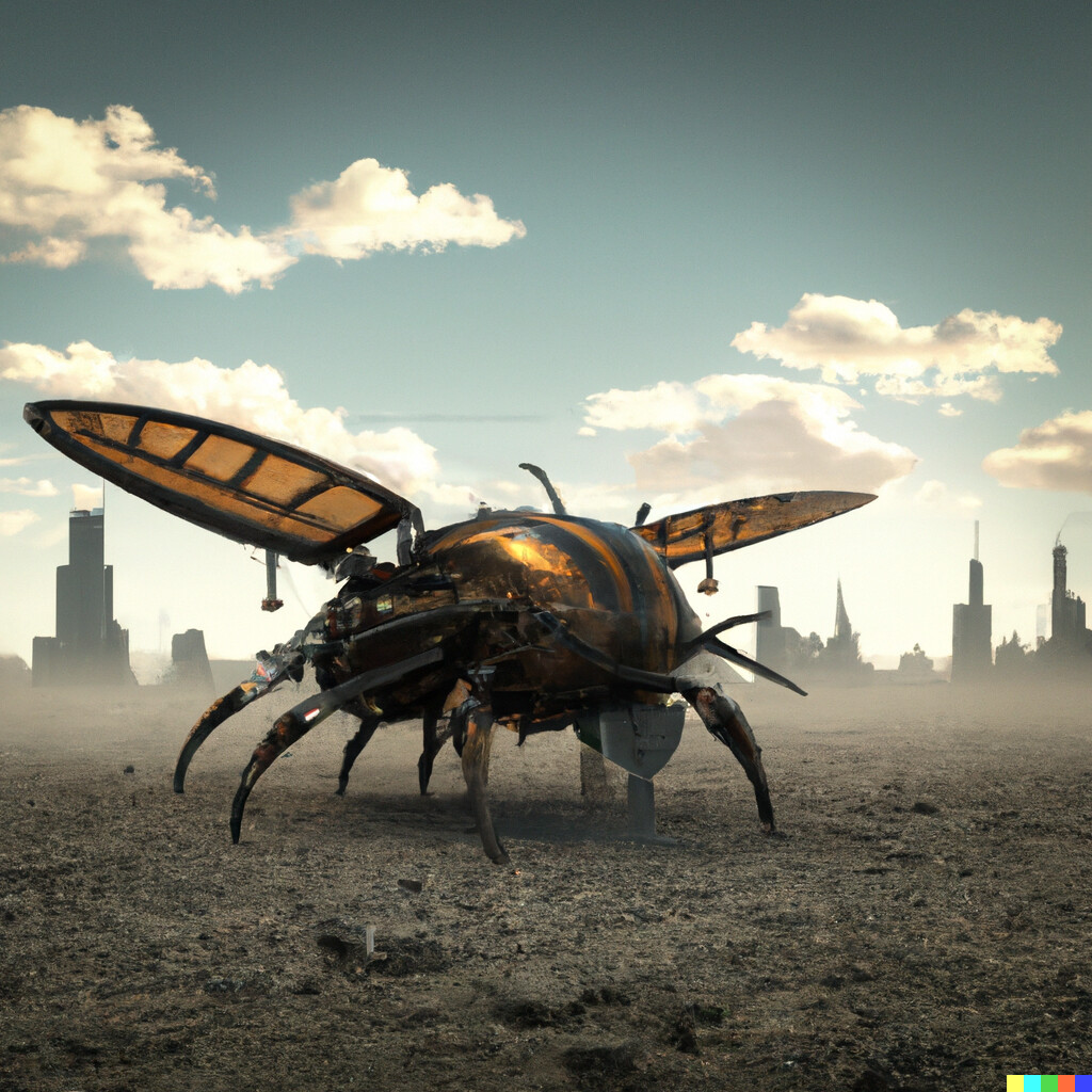 ArtStation - Mechanical flying insect spaceships