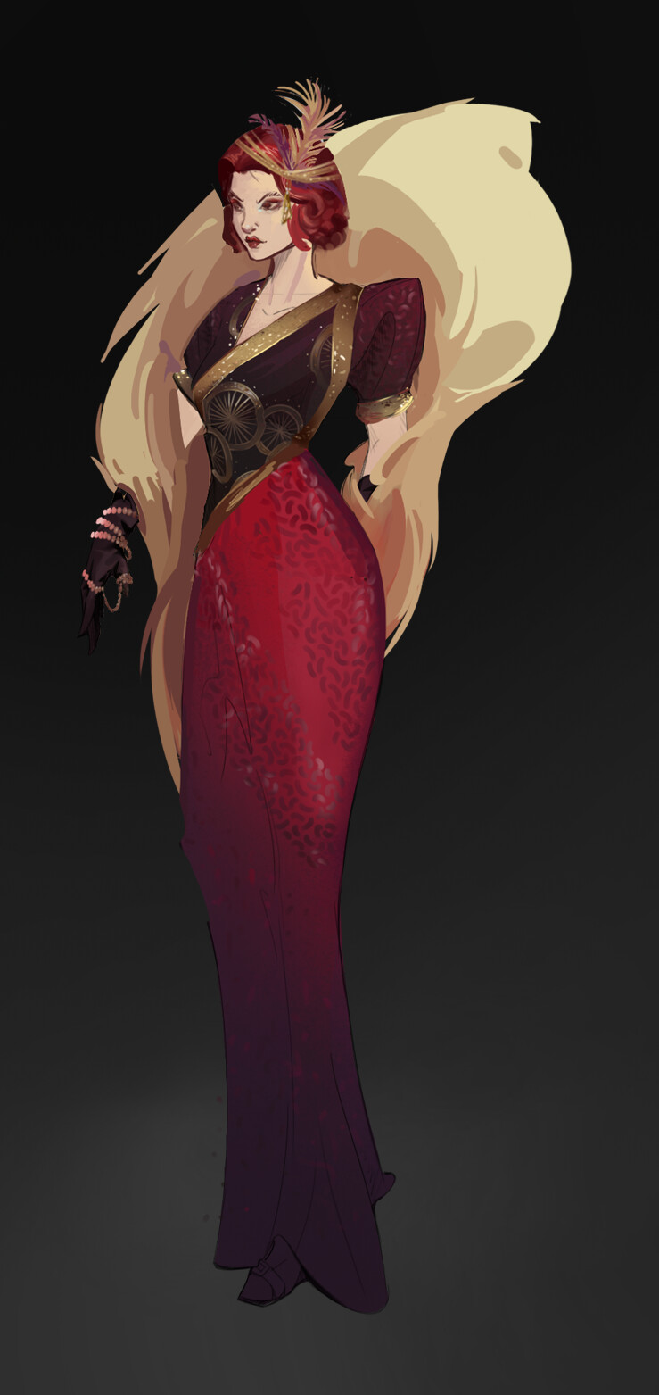ArtStation - 1920's Socialite Character Design