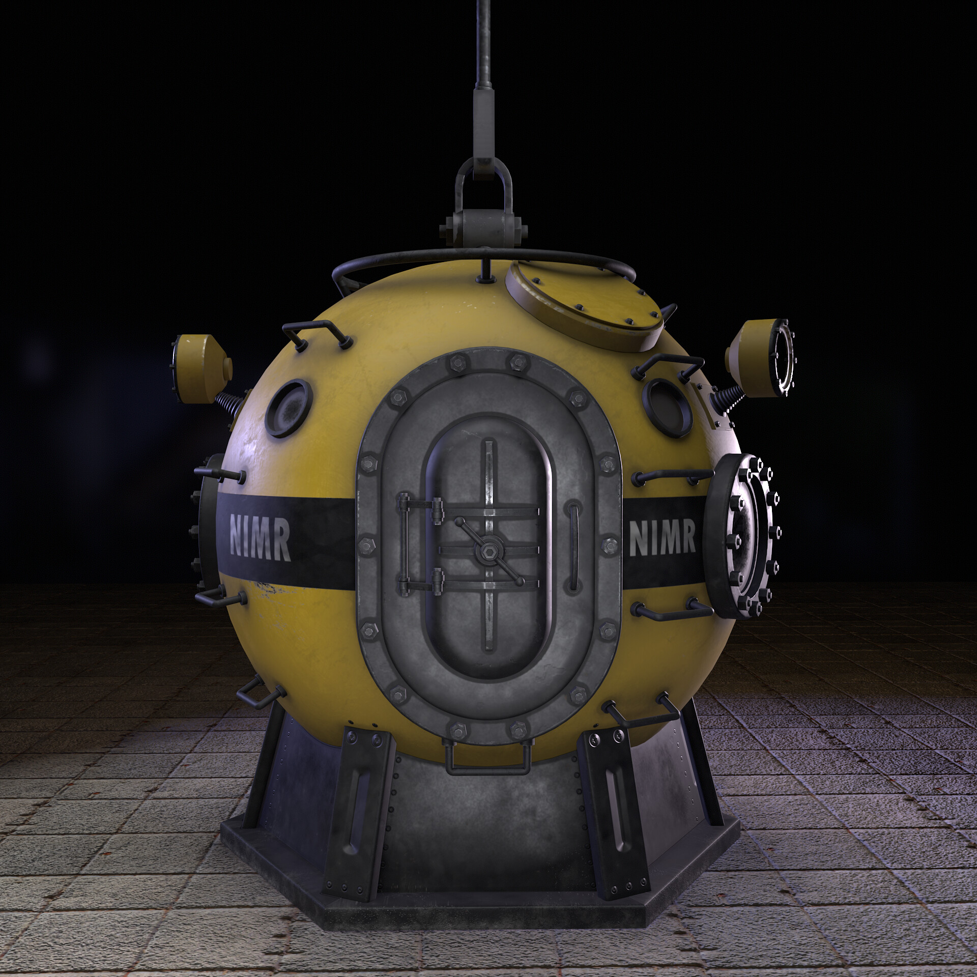 Eugene Lacy - Sea bottom. Diving bell.