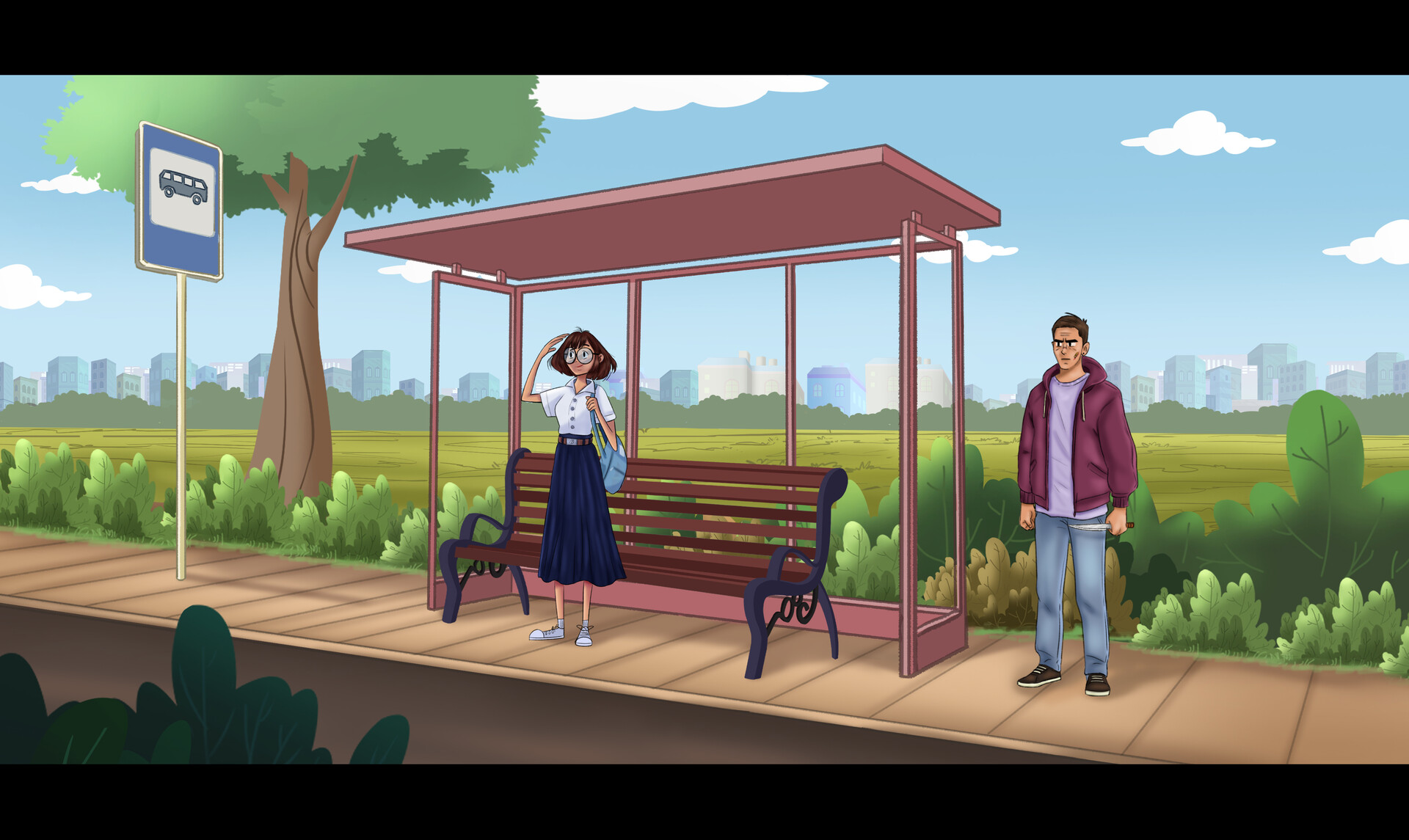 ArtStation - BUS STOP