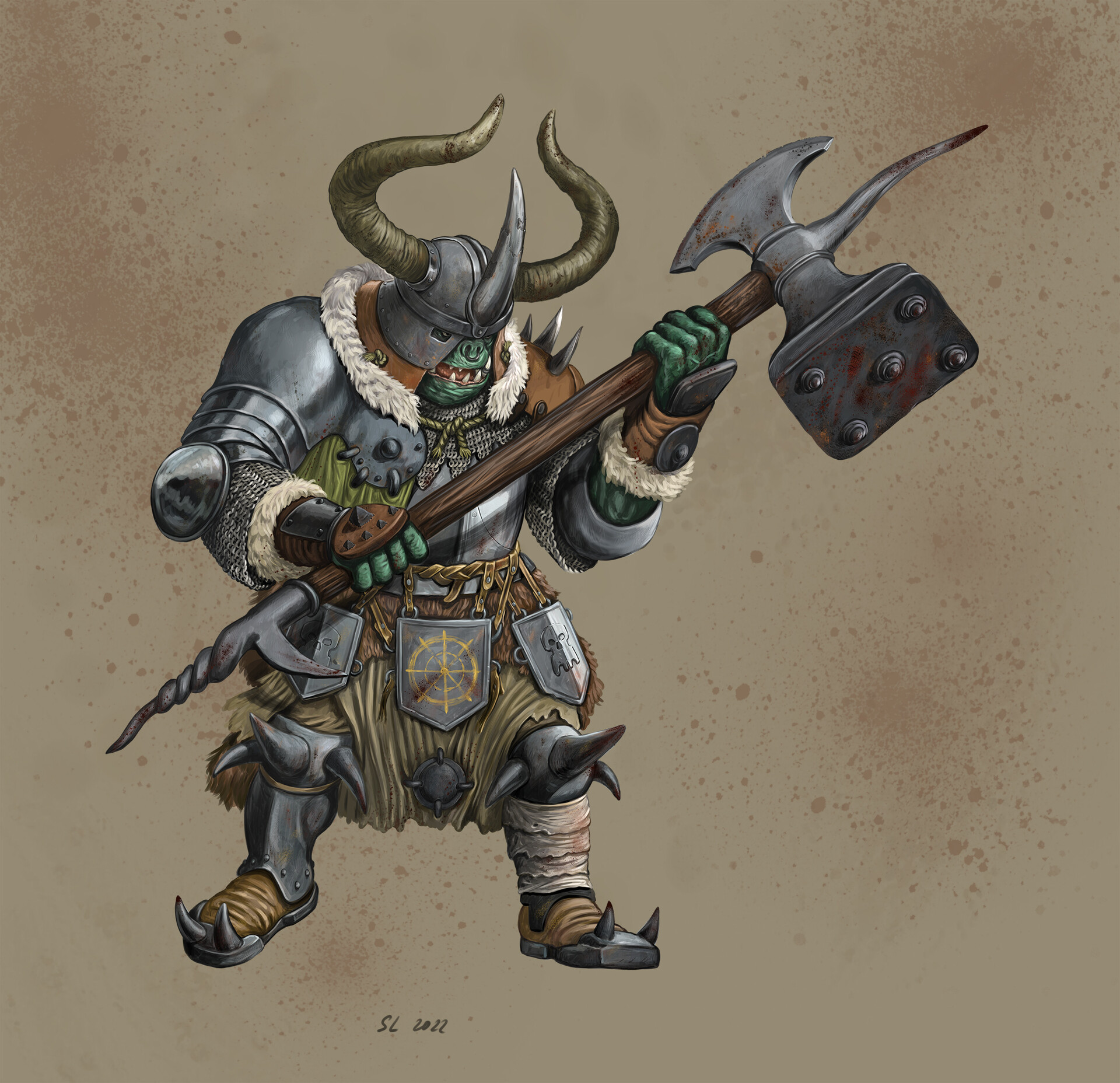 ArtStation - Orc Warrior.