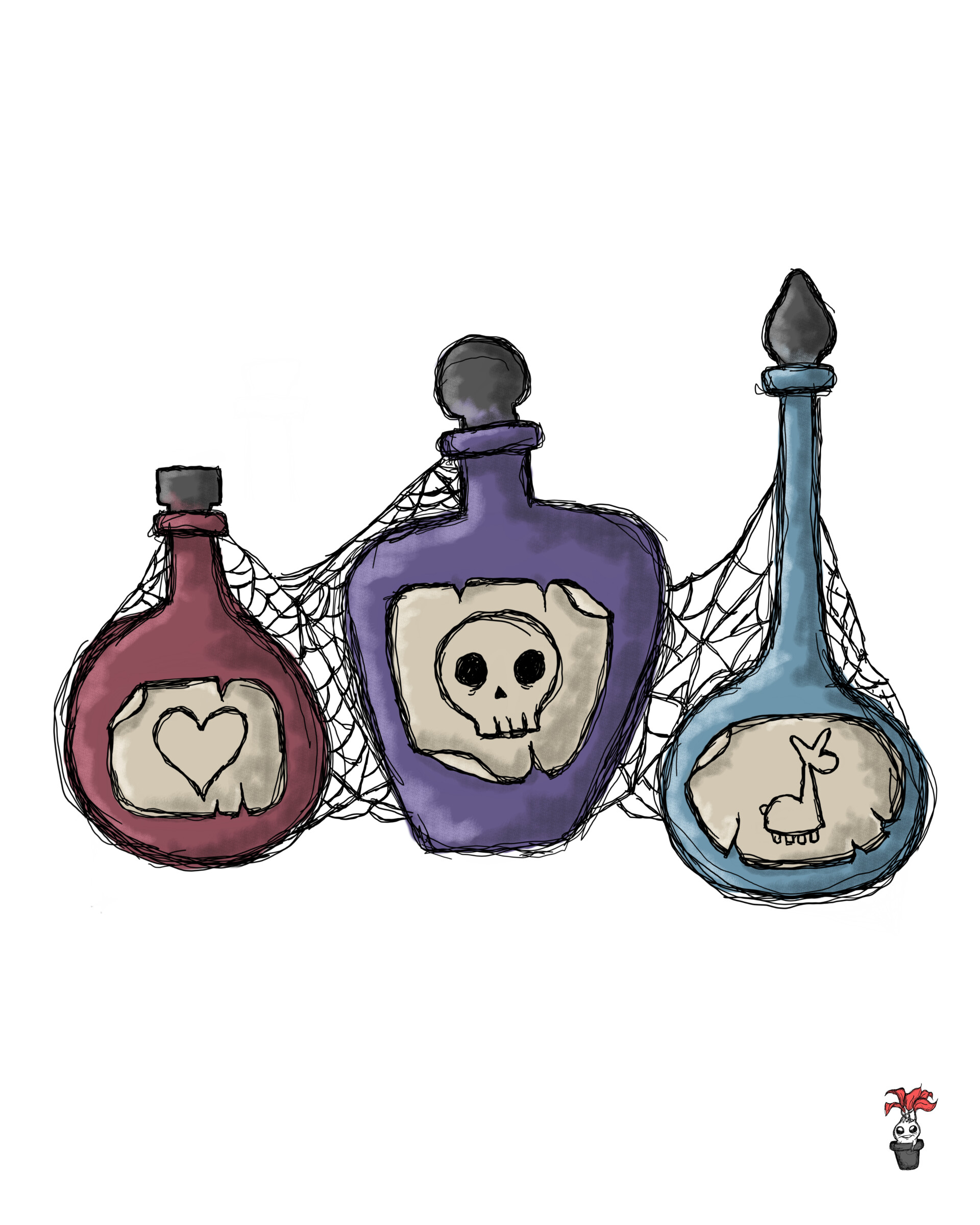 ArtStation - Potion Bottles