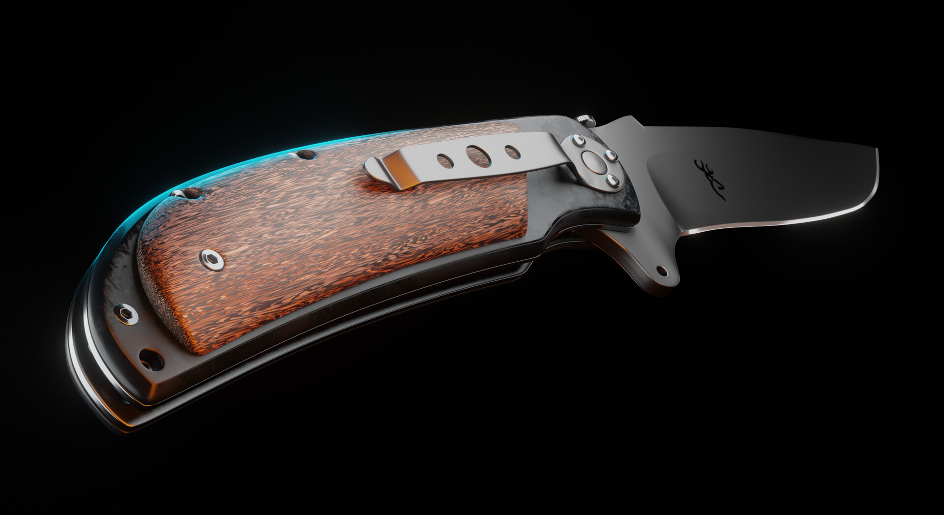 ArtStation - knife 3d model in blender