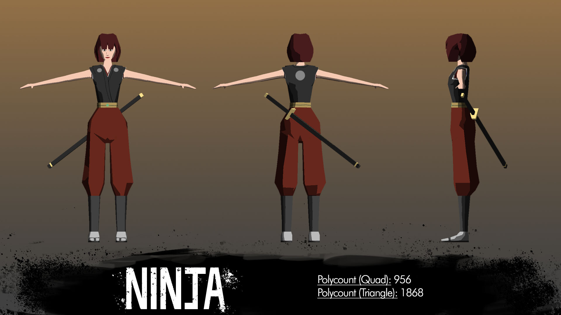 ArtStation - Low Poly Ninja