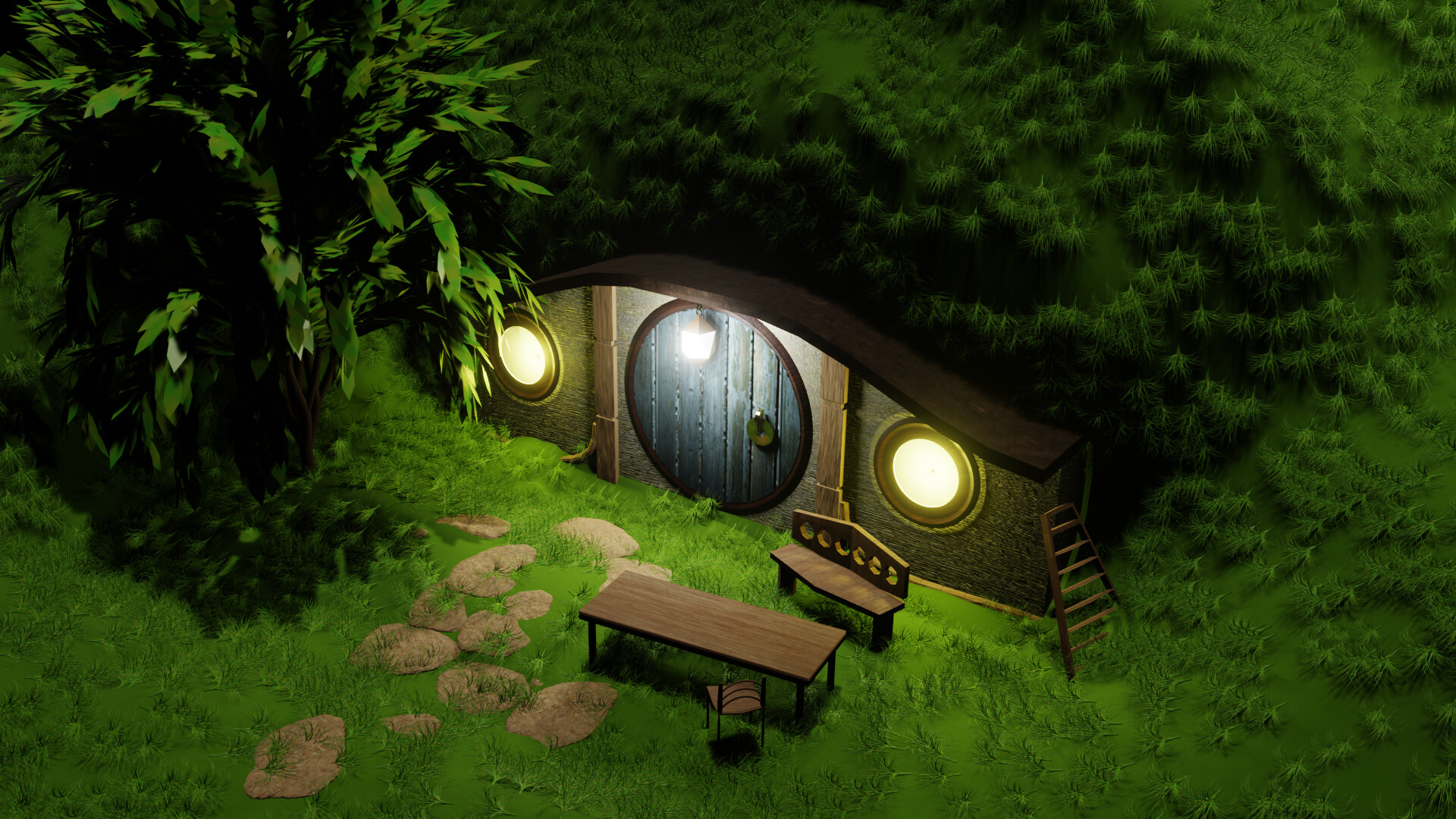 ArtStation - Hobbit hole