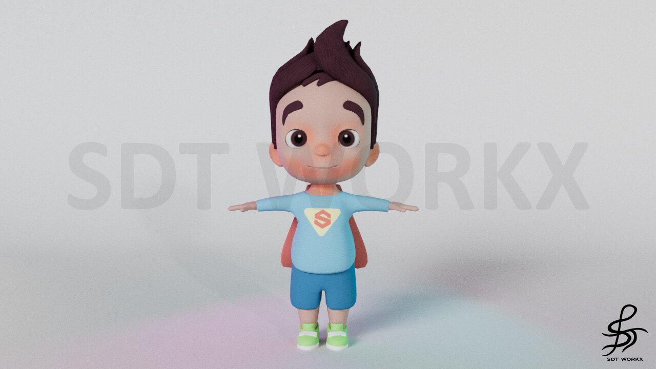 ArtStation - Cartoon Boy Character design
