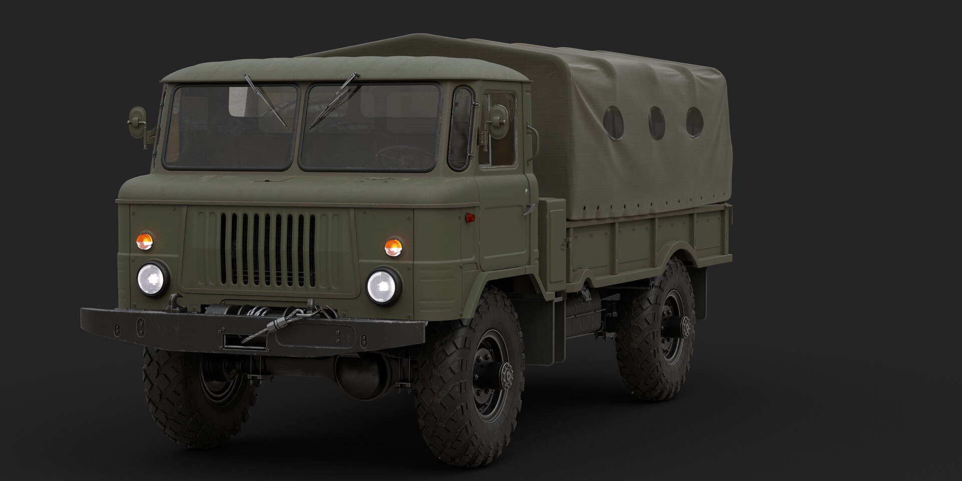 ArtStation - GAZ Truck Material Work