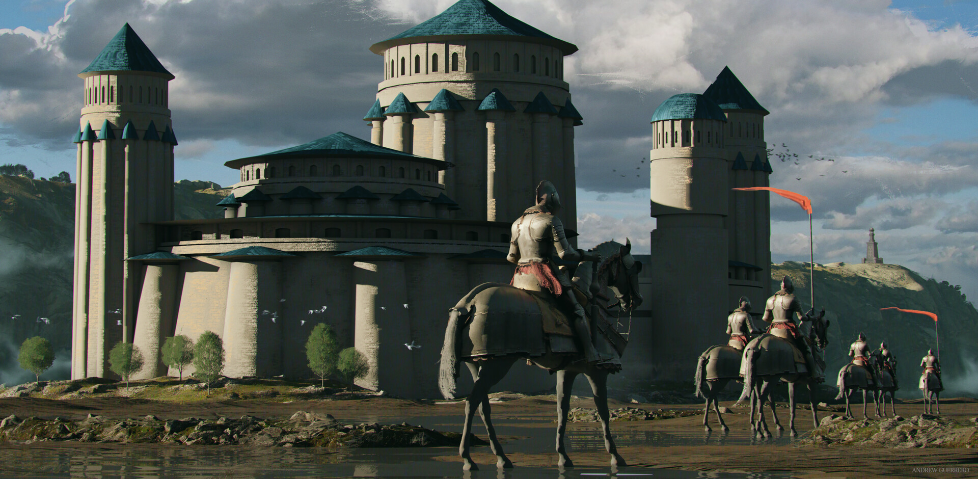 Andrew Guerrero Art - The Royal Guard's Journey Home