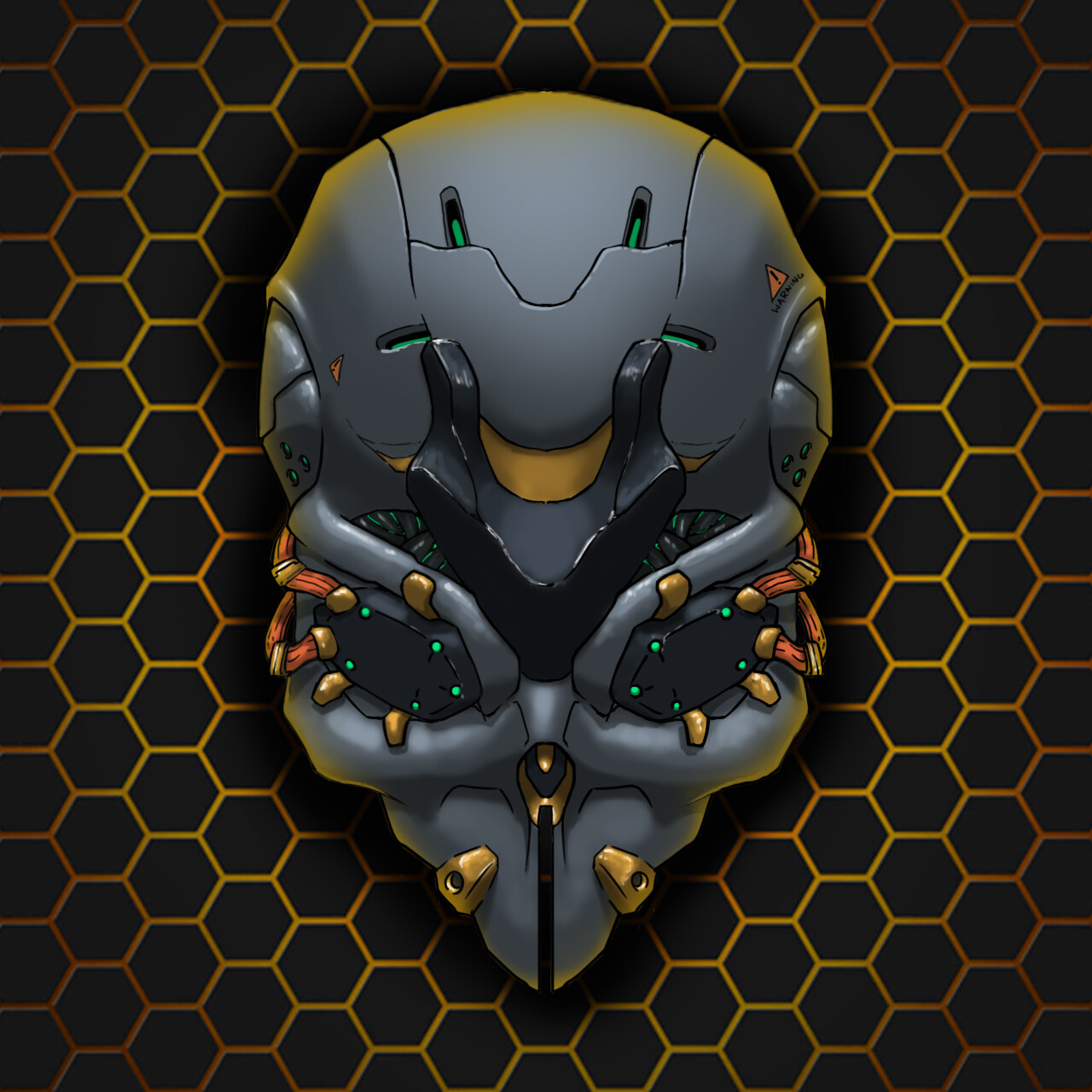 ArtStation - Metallic Skull