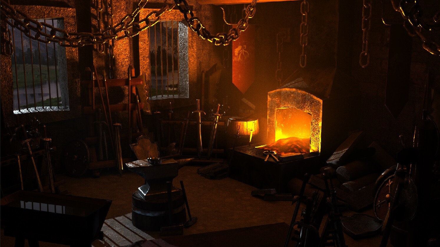 ArtStation - Blacksmith's forge