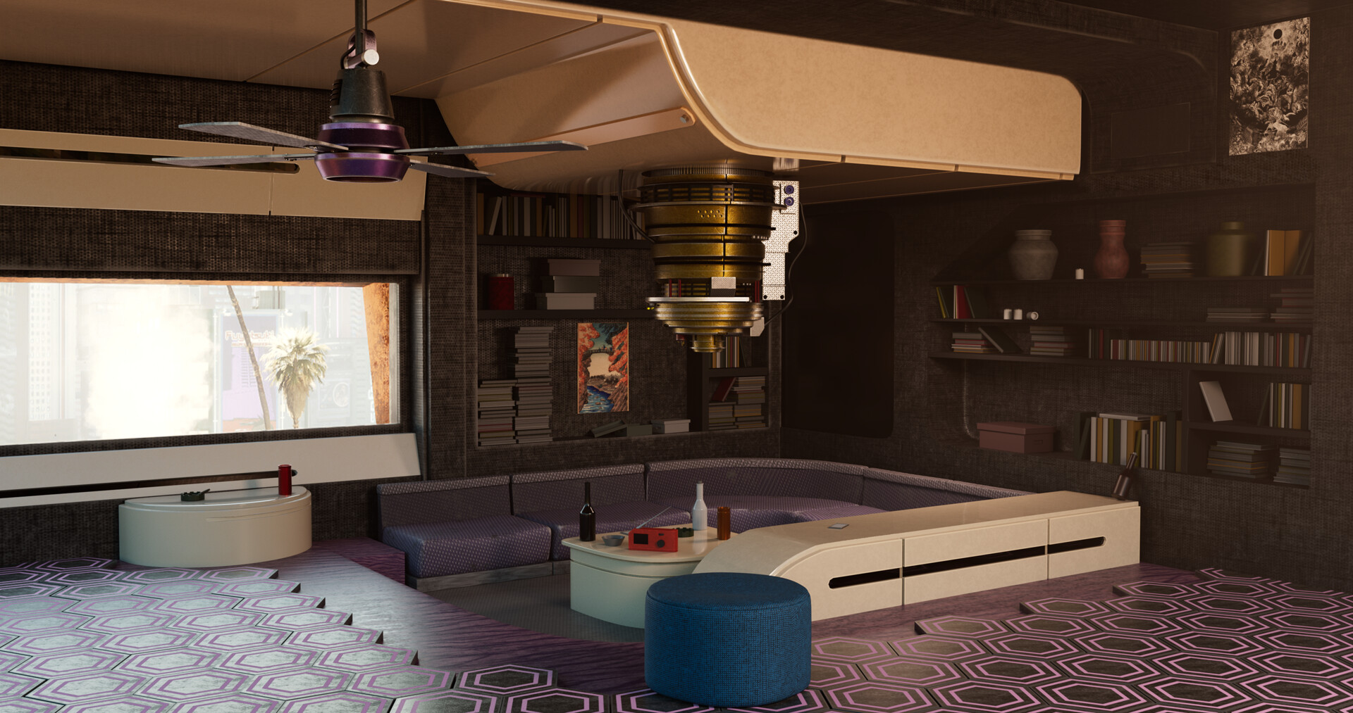 ArtStation - Cyberpunk Apartment