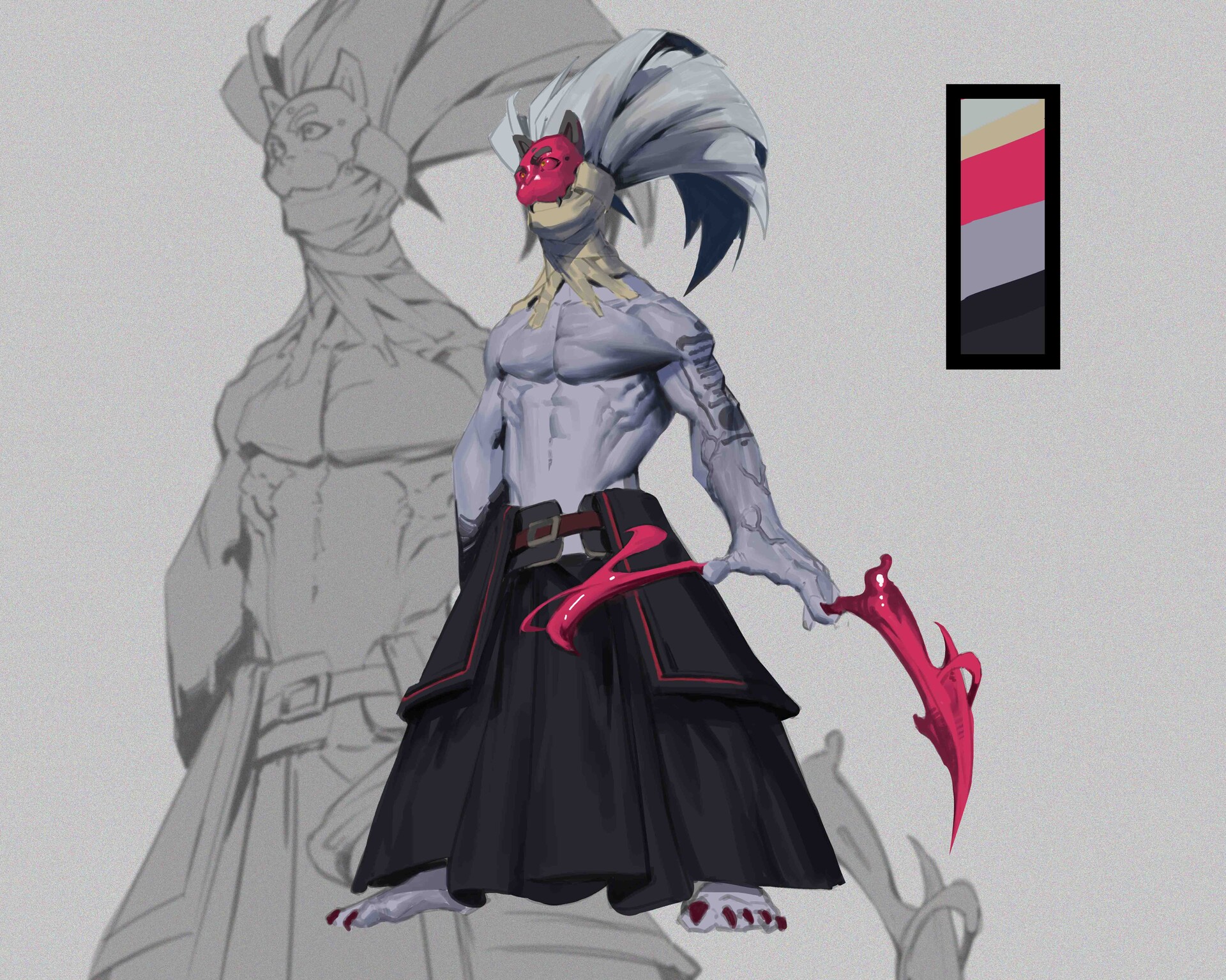 ArtStation - Cameron Demon form: character design