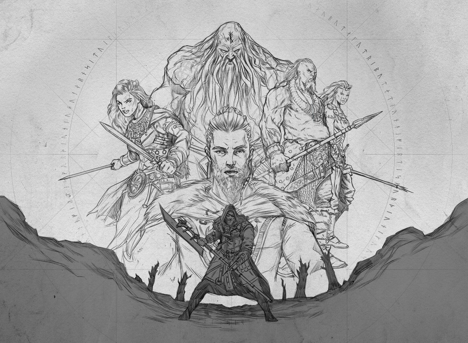 ArtStation - AC Valhalla Key Art Concept For Reservoir Creative