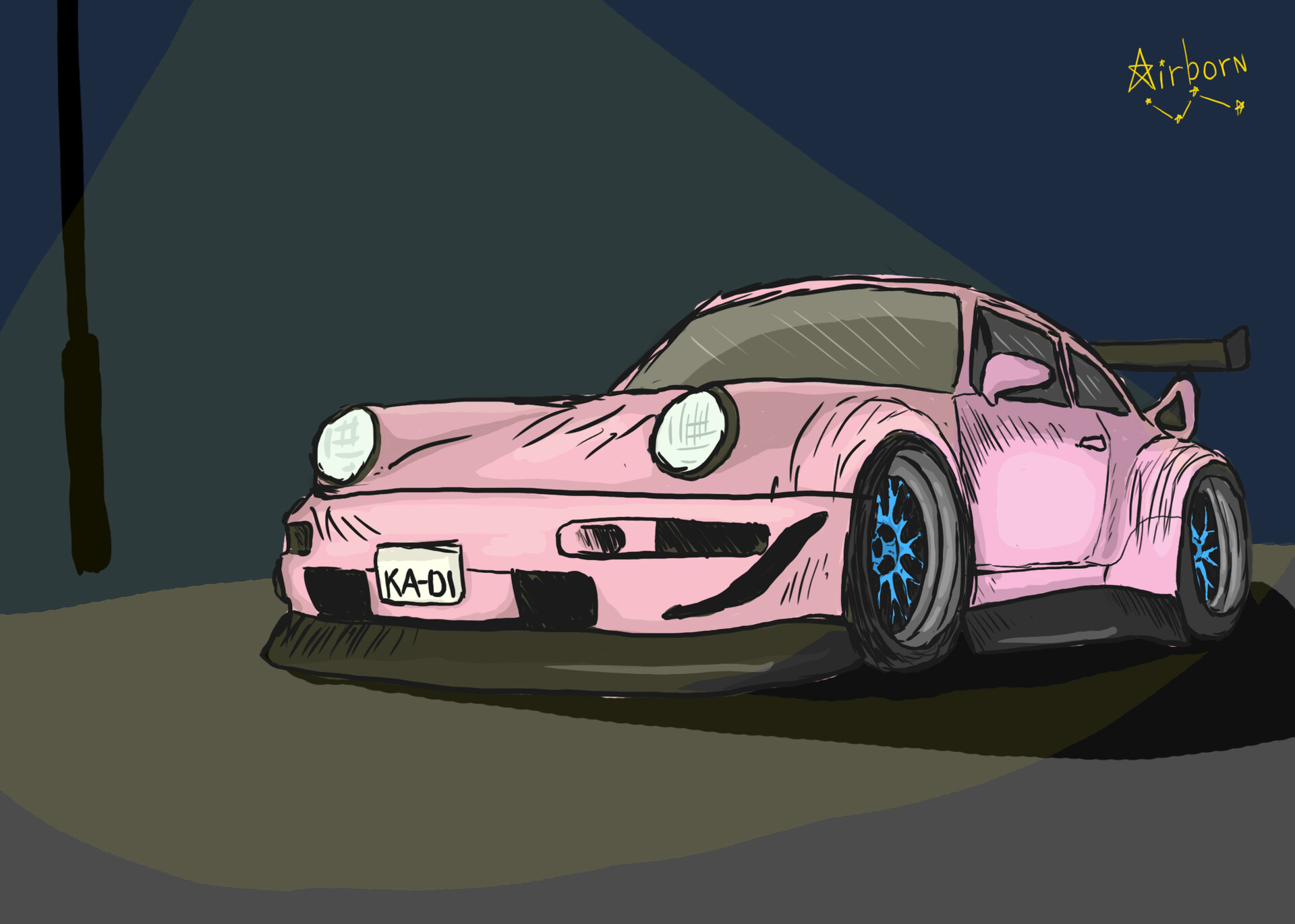 ArtStation - The First drawing (Porsche)